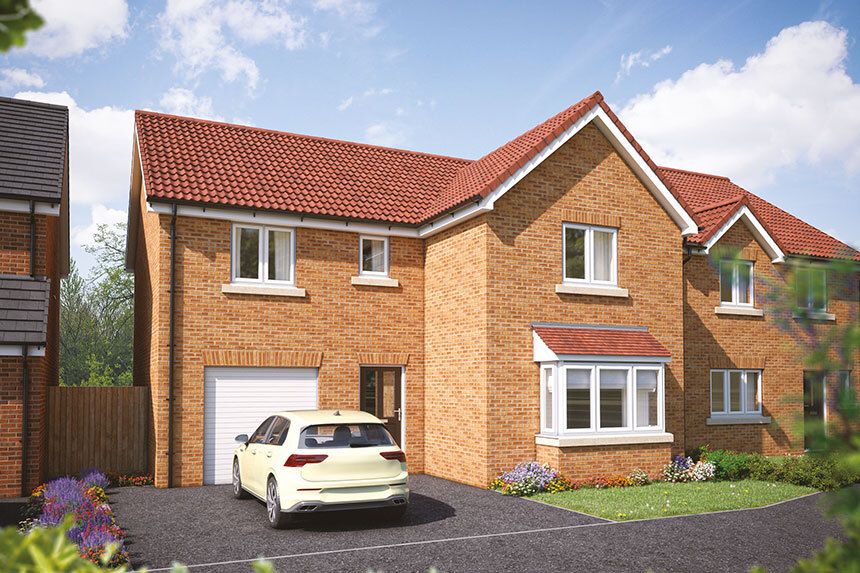 New home, 4 bed detached house for sale in "Grainger" at Stoney Haggs ...