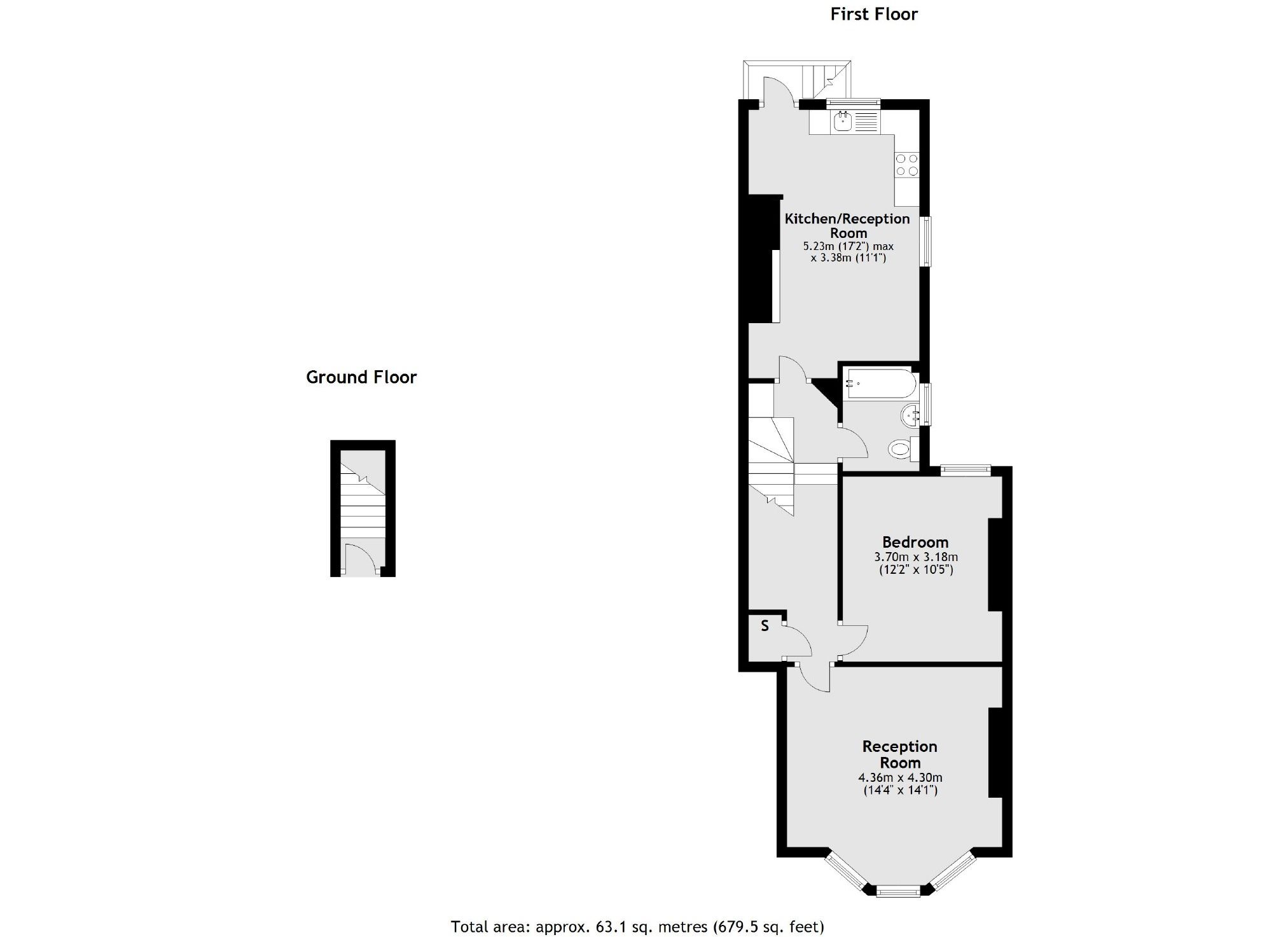 1 bed flat to rent in Radbourne Road, London SW12 - Zoopla