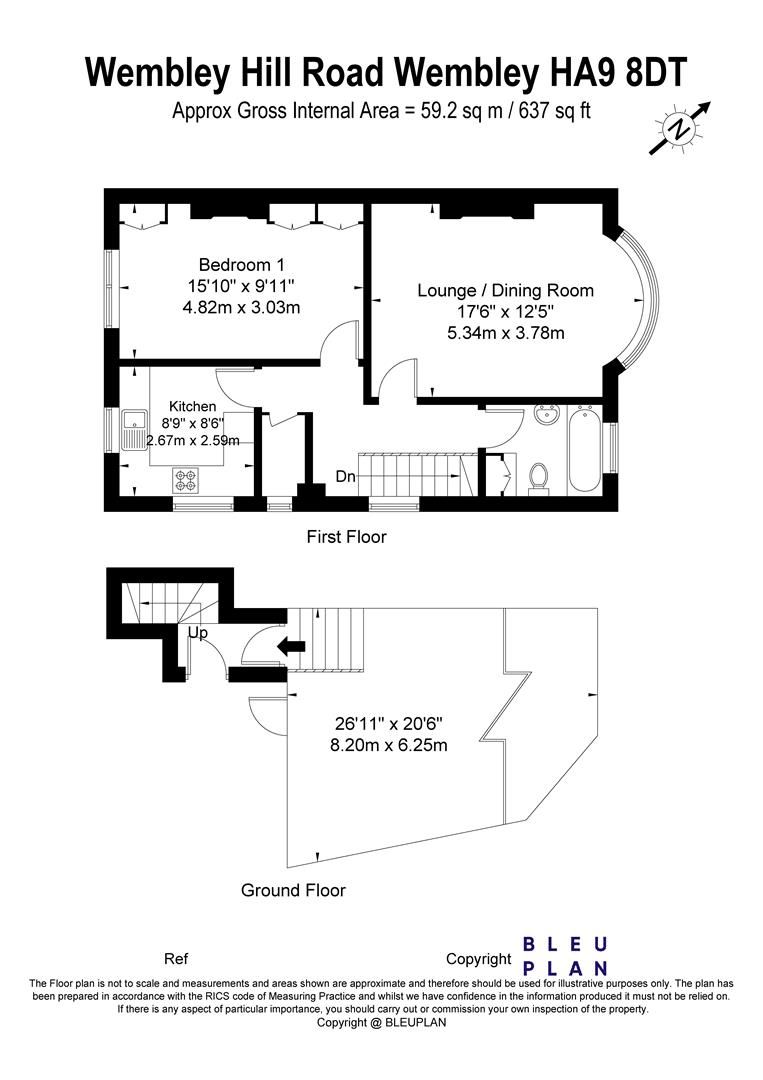1 bed property to rent in Wembley Hill Road, Wembley HA9 - Zoopla