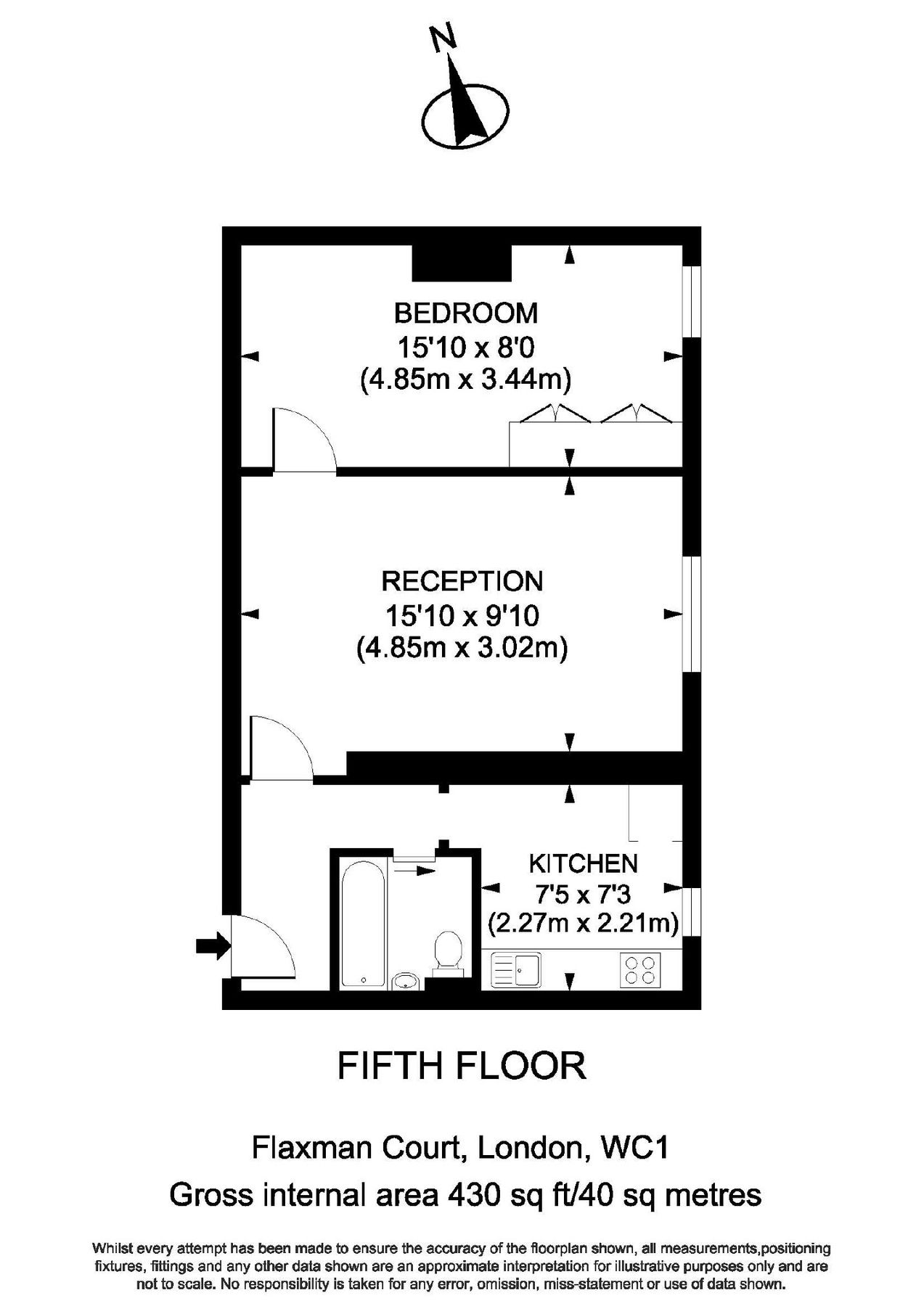 1 bed flat to rent in Flaxman Terrace, London WC1H - Zoopla