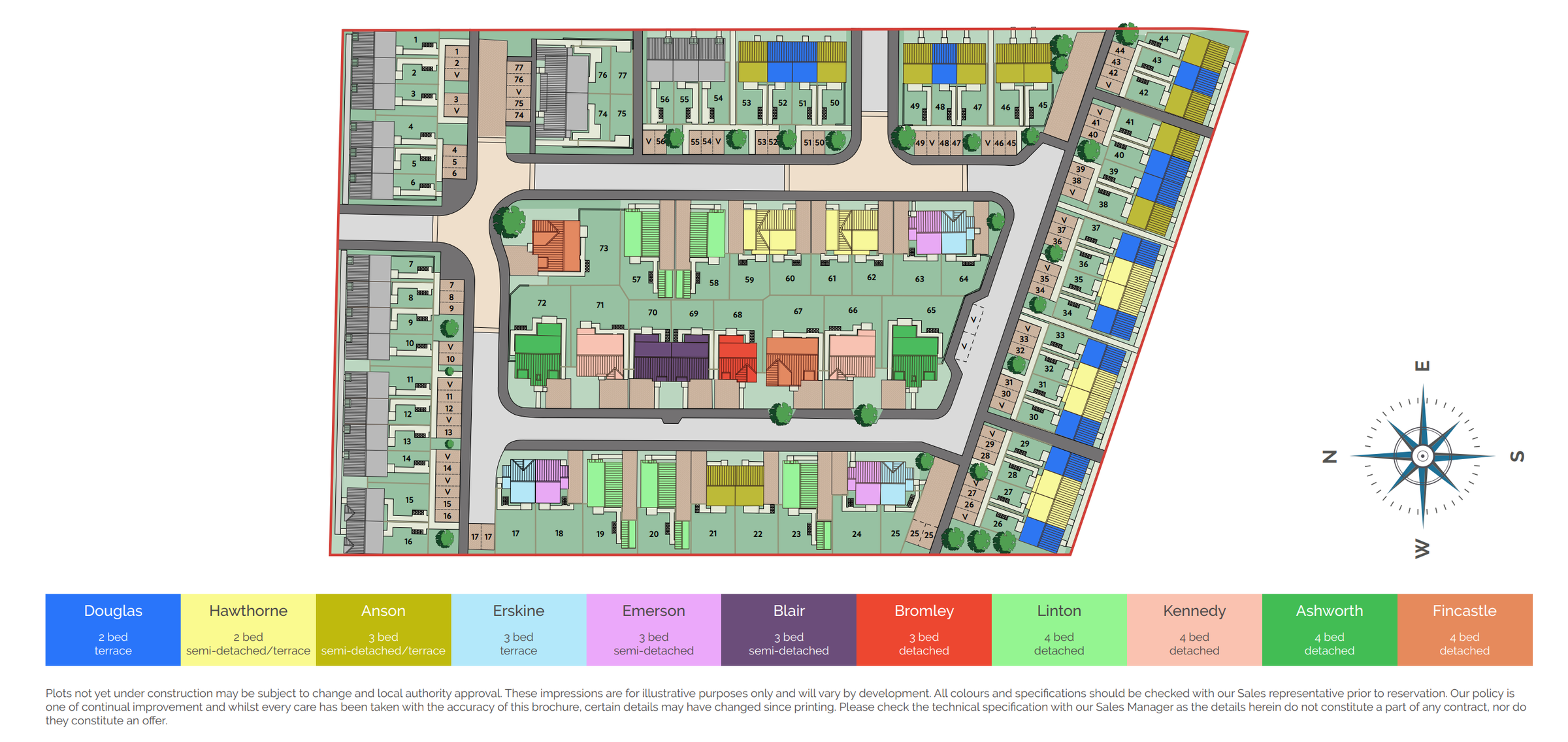 New home, 2 bed terraced house for sale in The Douglas, Winton Park ...