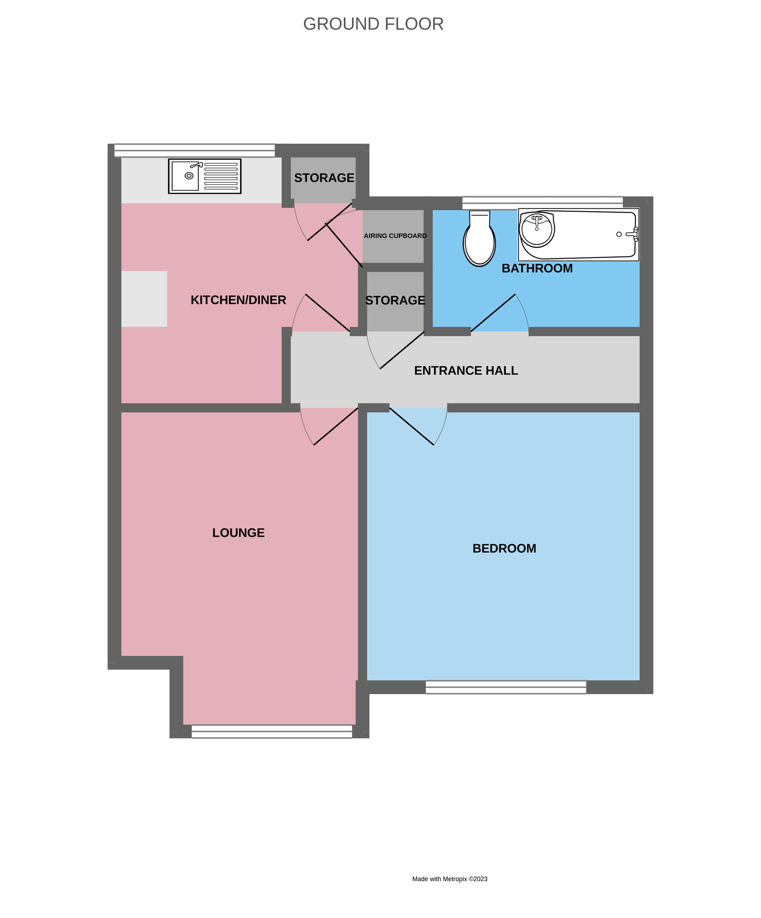 1 bed flat to rent in Beaconsfield, Brookside, Telford, Shropshire TF3 ...