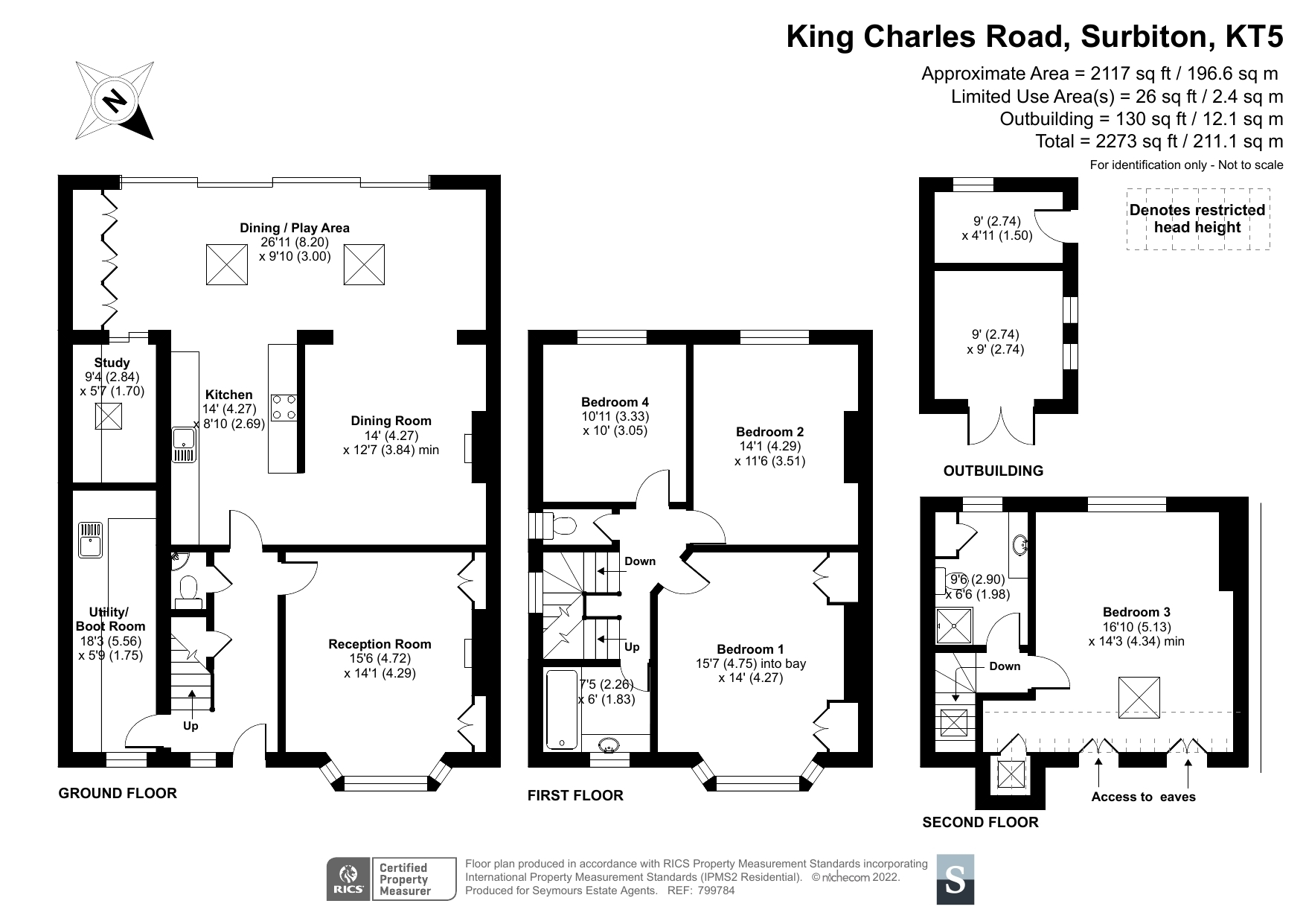 4 bed semi-detached house for sale in King Charles Road, Surbiton KT5 ...
