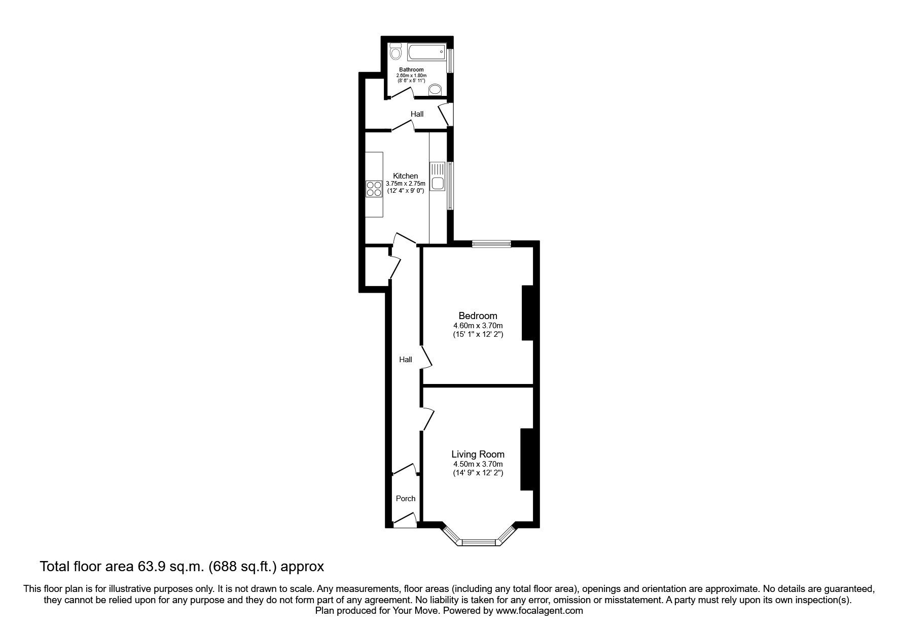1 bed flat for sale in Laburnum Avenue, Wallsend, Tyne And Wear NE28 ...