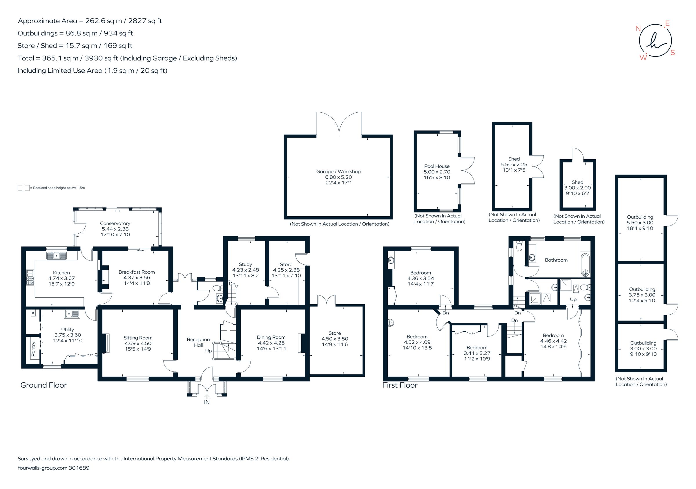 4 bed detached house for sale in Grange Court Road, Adsett, Westbury-On ...