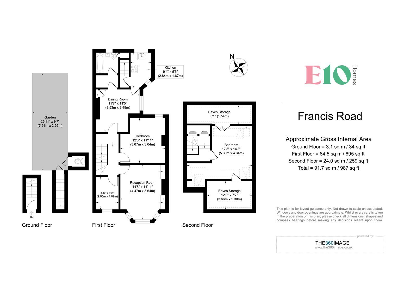 3 bed flat for sale in Francis Road, London E10 - Zoopla