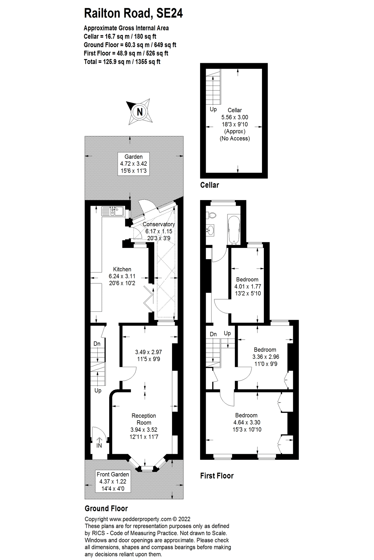 3 bed property for sale in Railton Road, Herne Hill, London SE24 - Zoopla
