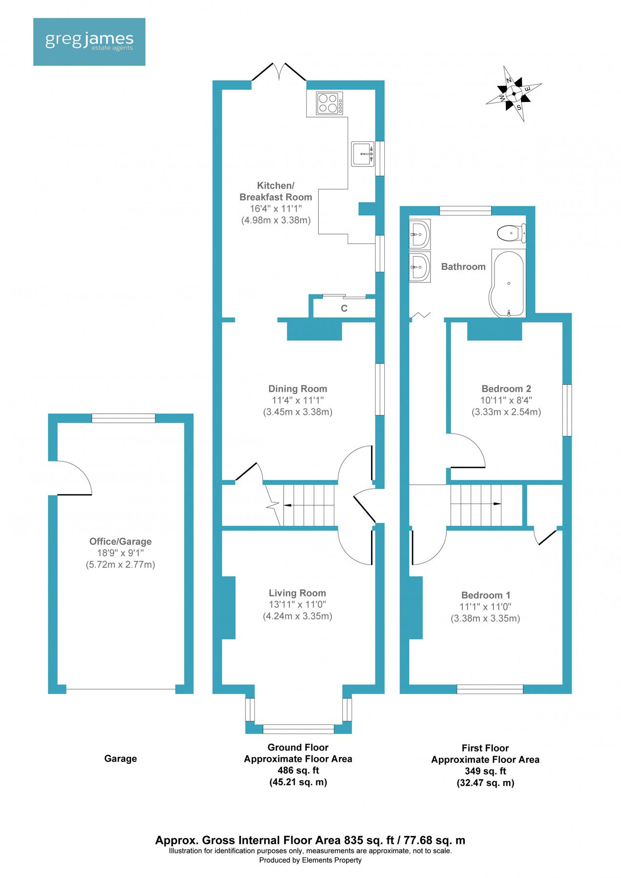 2 bed semi-detached house for sale in Bridge Road, Farnborough ...