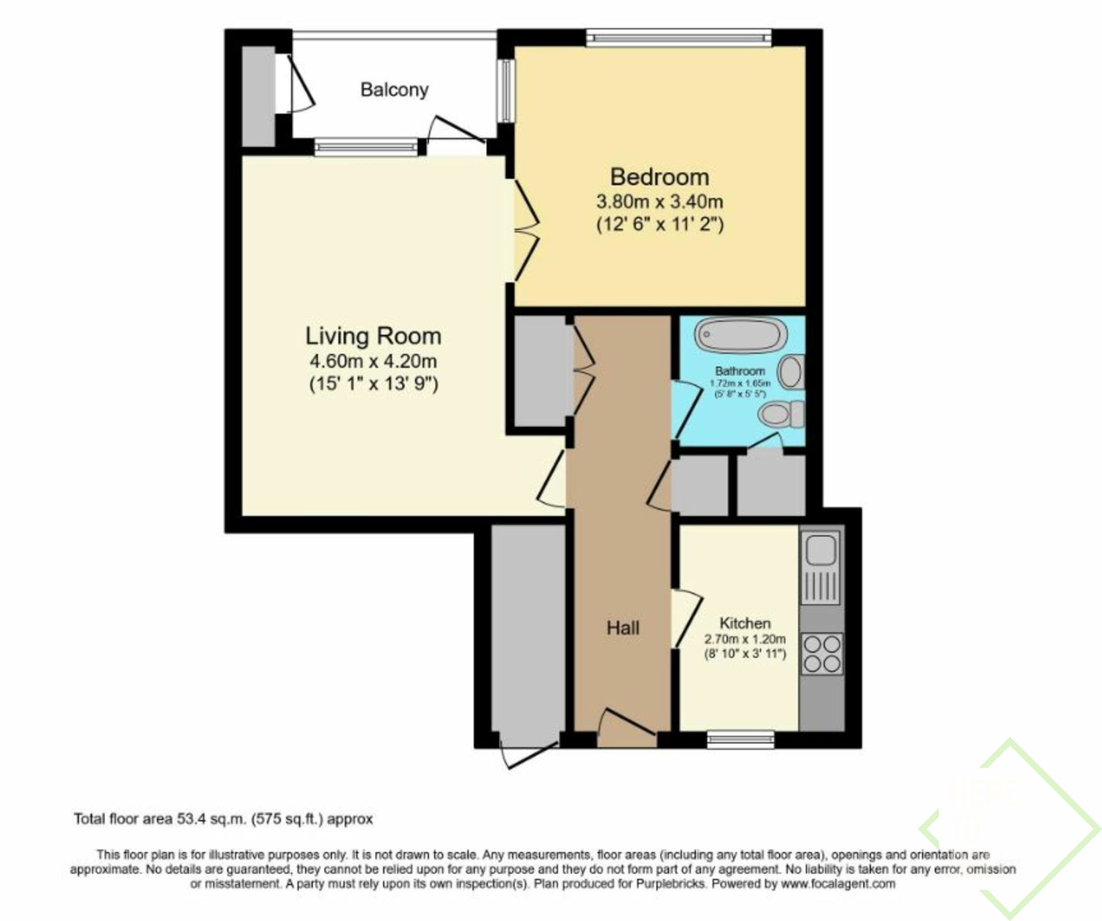 1 bed flat for sale in Edgecot Grove, South Tottenham N15 - Zoopla