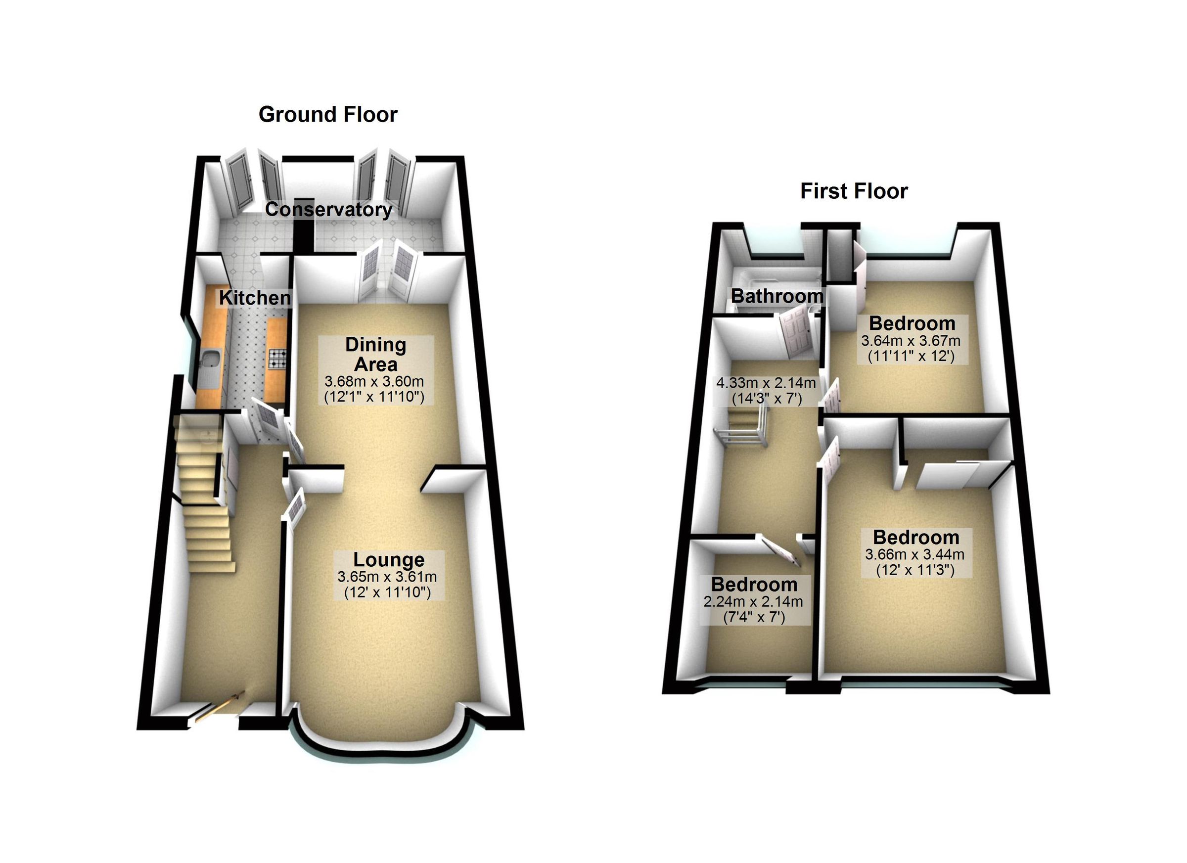 3 bed semi-detached house to rent in Palmerston Road, Woodston ...