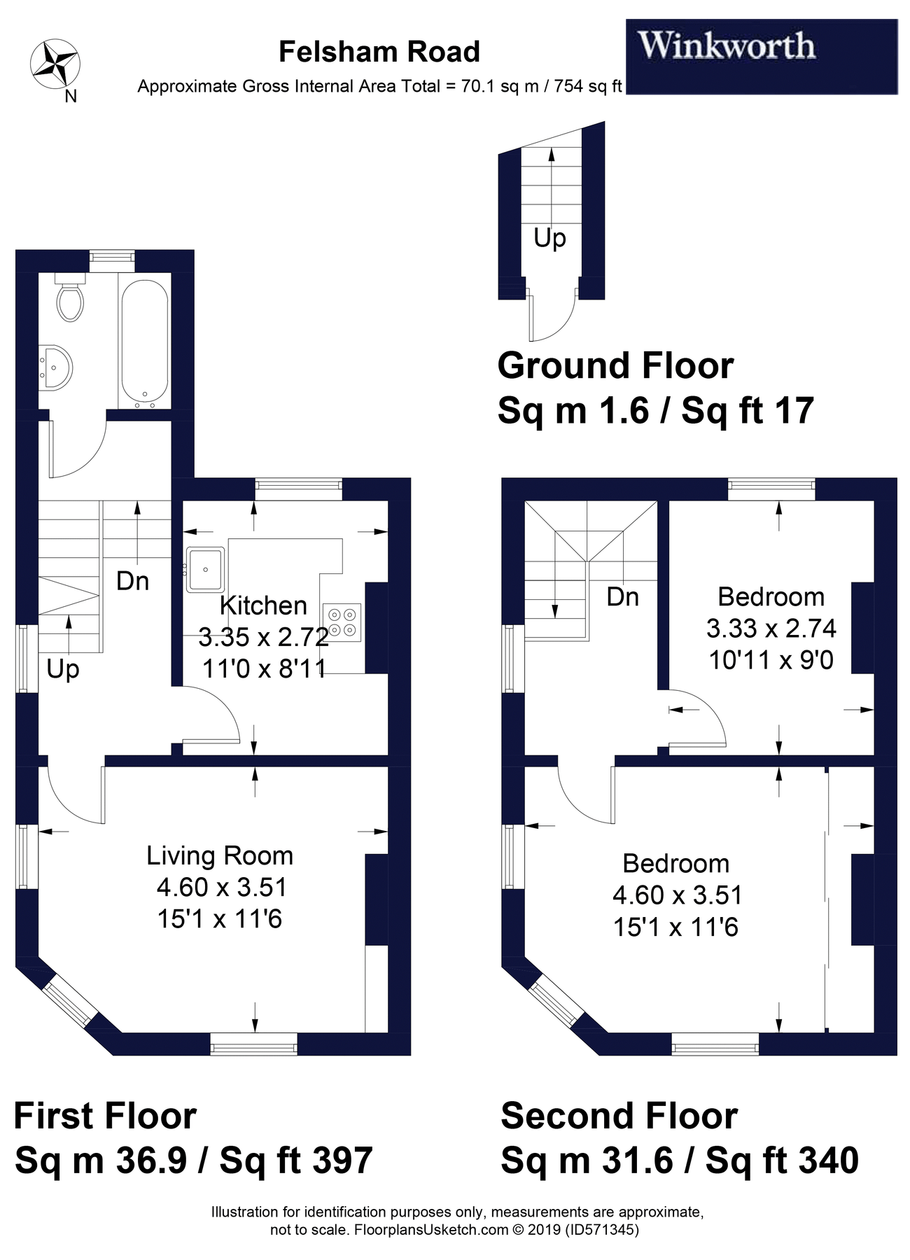 2 bed flat to rent in Felsham Road, London SW15 - Zoopla