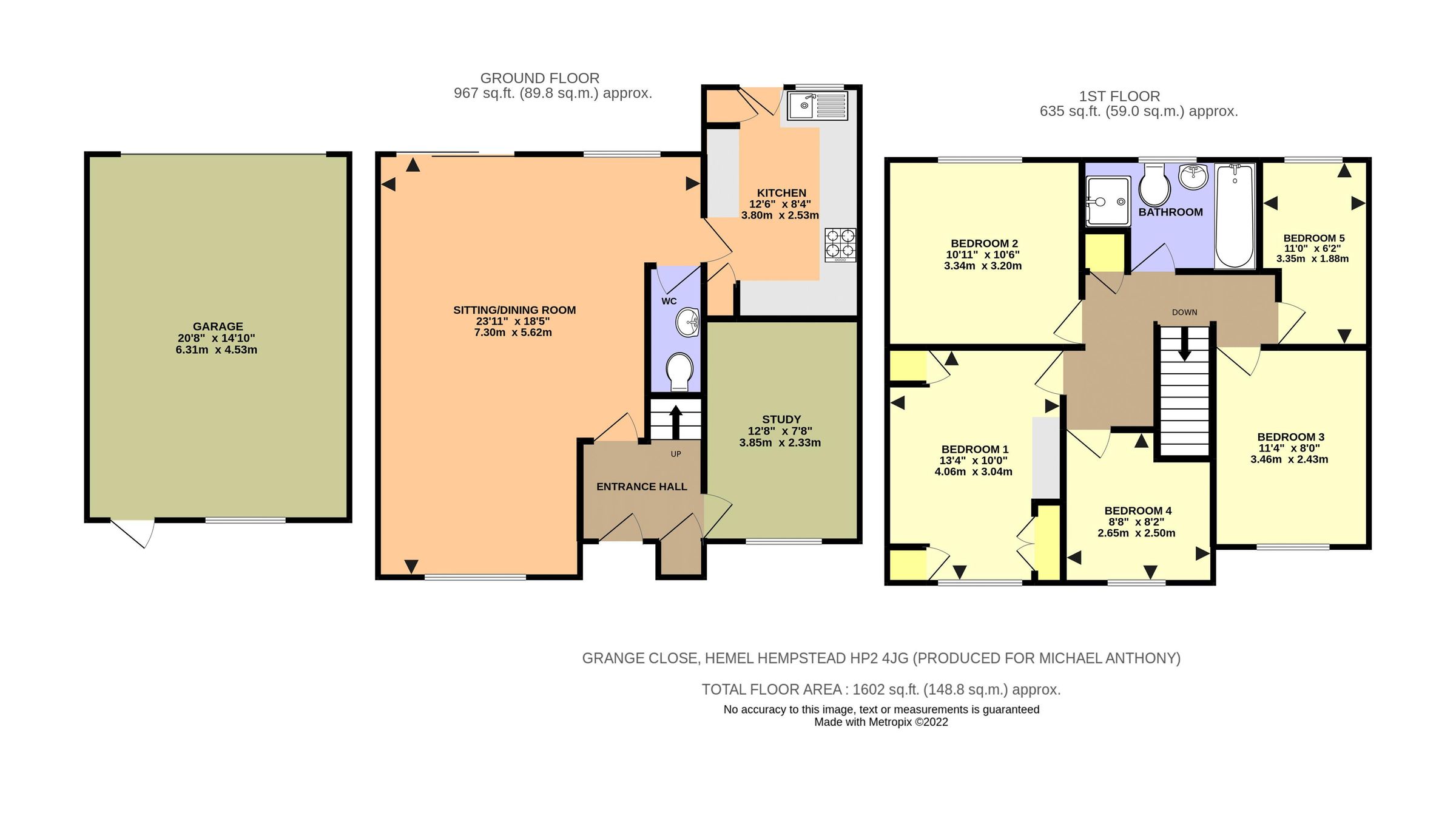 5 bed property for sale in Grange Close, Hemel Hempstead HP2 - Zoopla