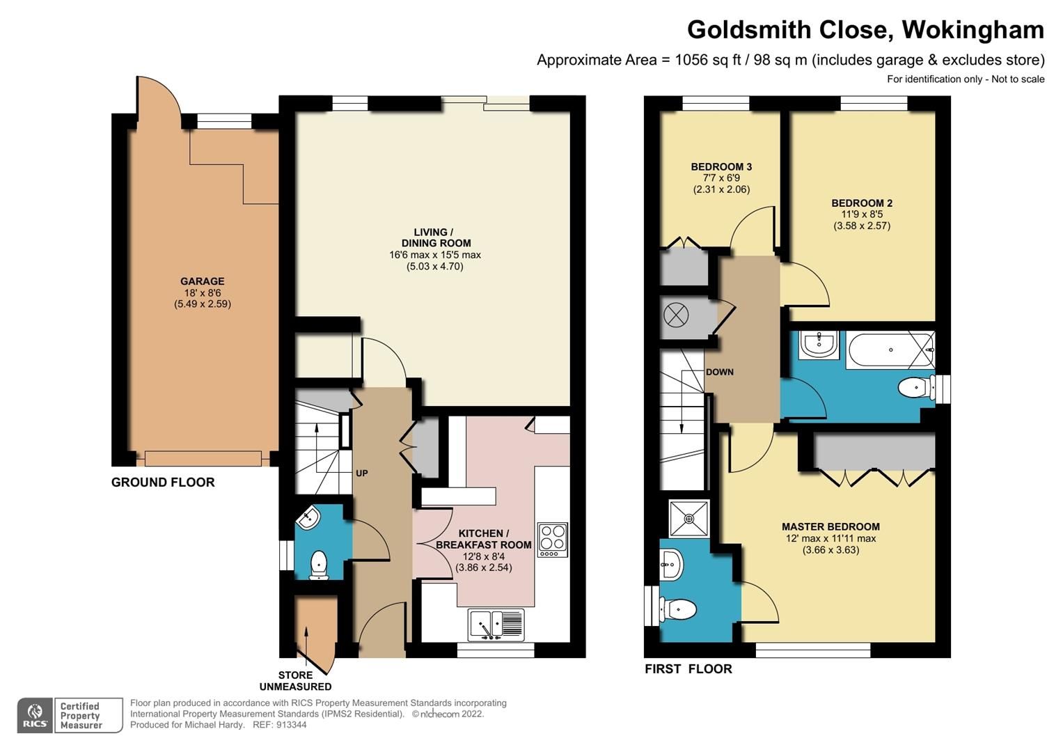3 bed detached house for sale in Goldsmith Close Wokingham, Berkshire ...