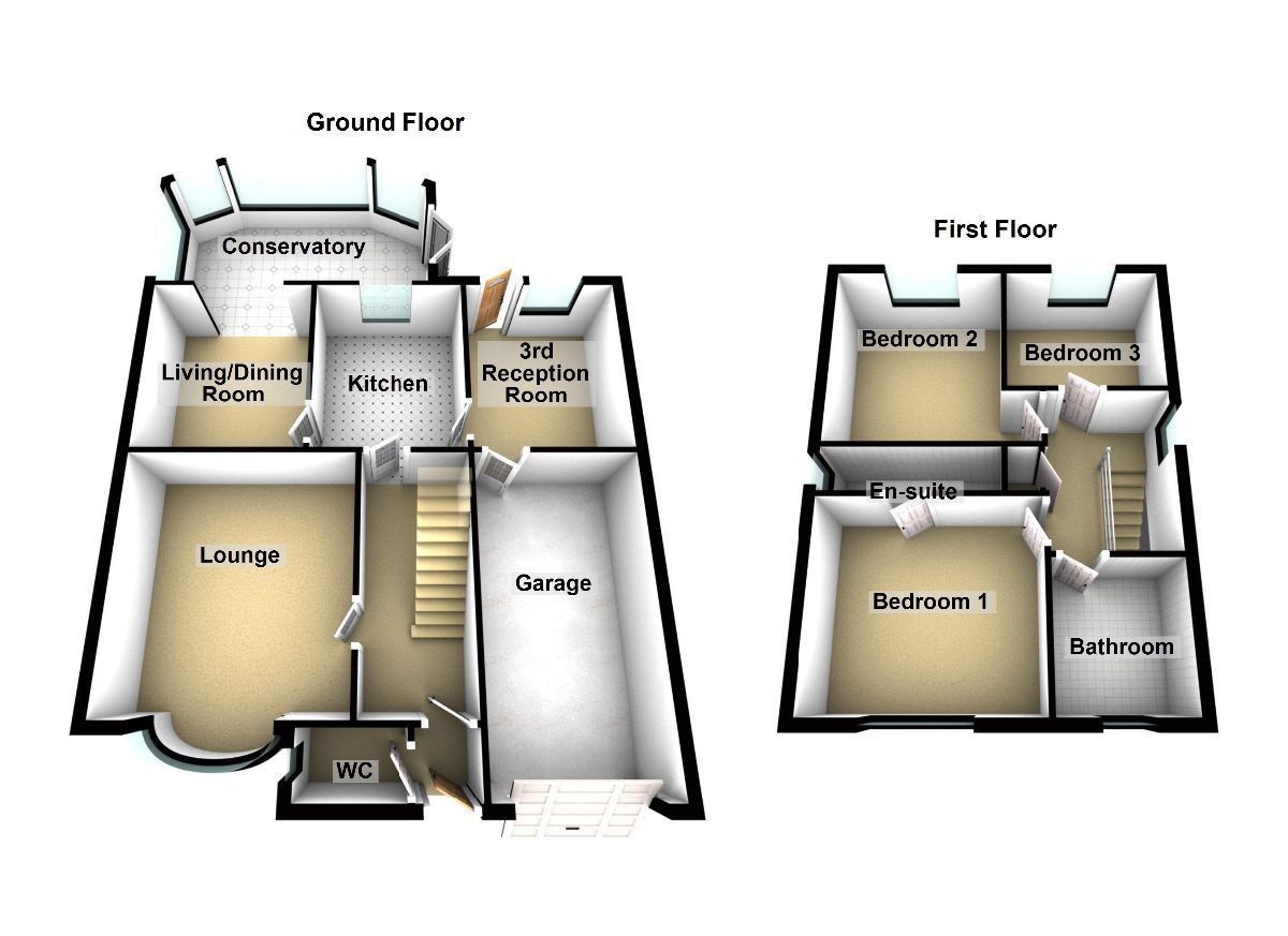 3 bed detached house for sale in Meldon Road, Heysham, Morecambe LA3 ...