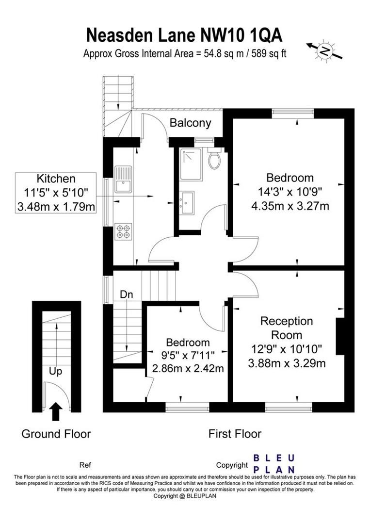 2 bed maisonette for sale in Neasden Lane, London NW10 - Zoopla
