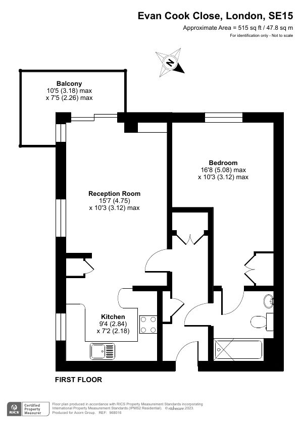 1 bed flat for sale in Evan Cook Close, London SE15 - Zoopla