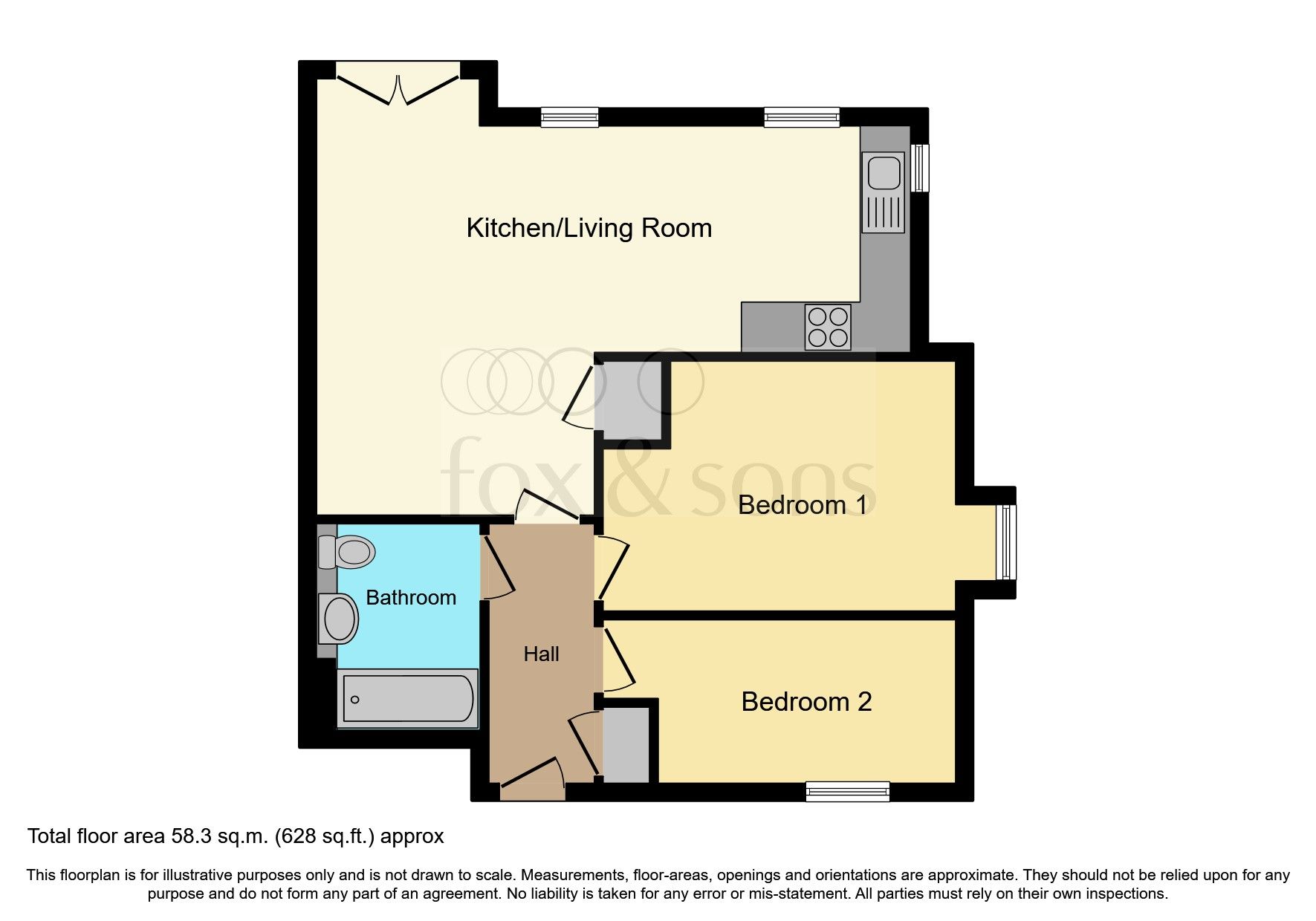2 bed flat for sale in Freemantle Road, Romsey SO51 - Zoopla