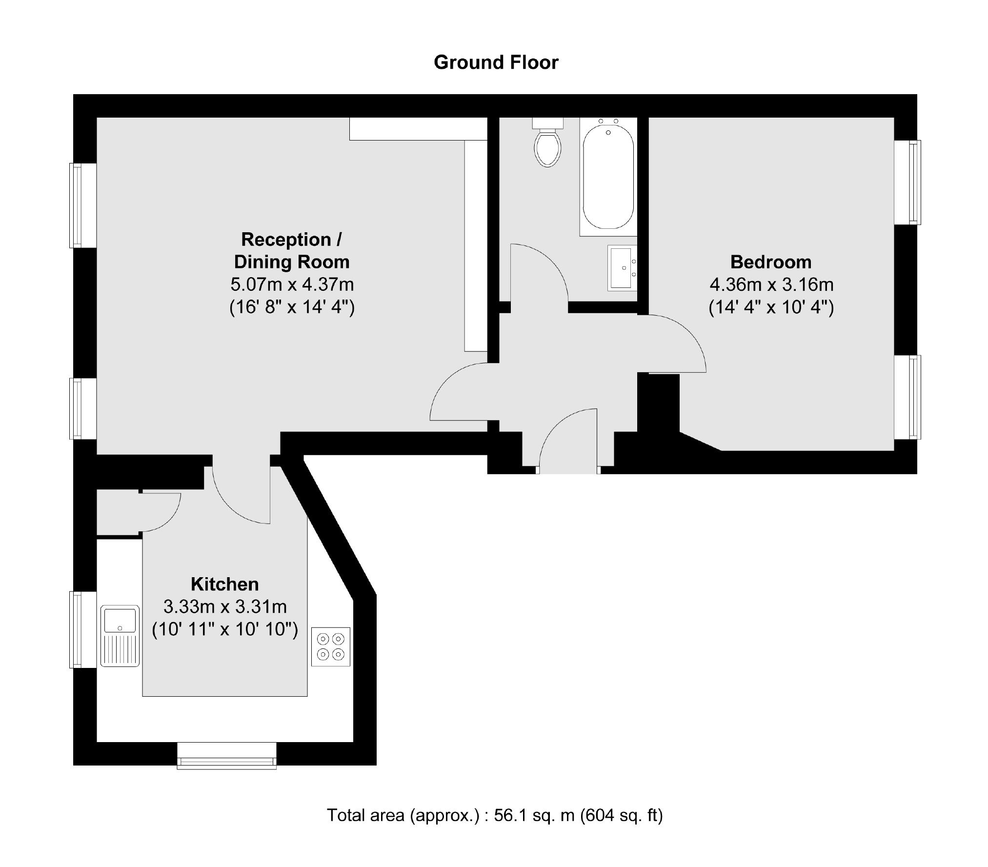 1 bed flat for sale in Royal Herbert Pavilions, Gilbert Close, London ...