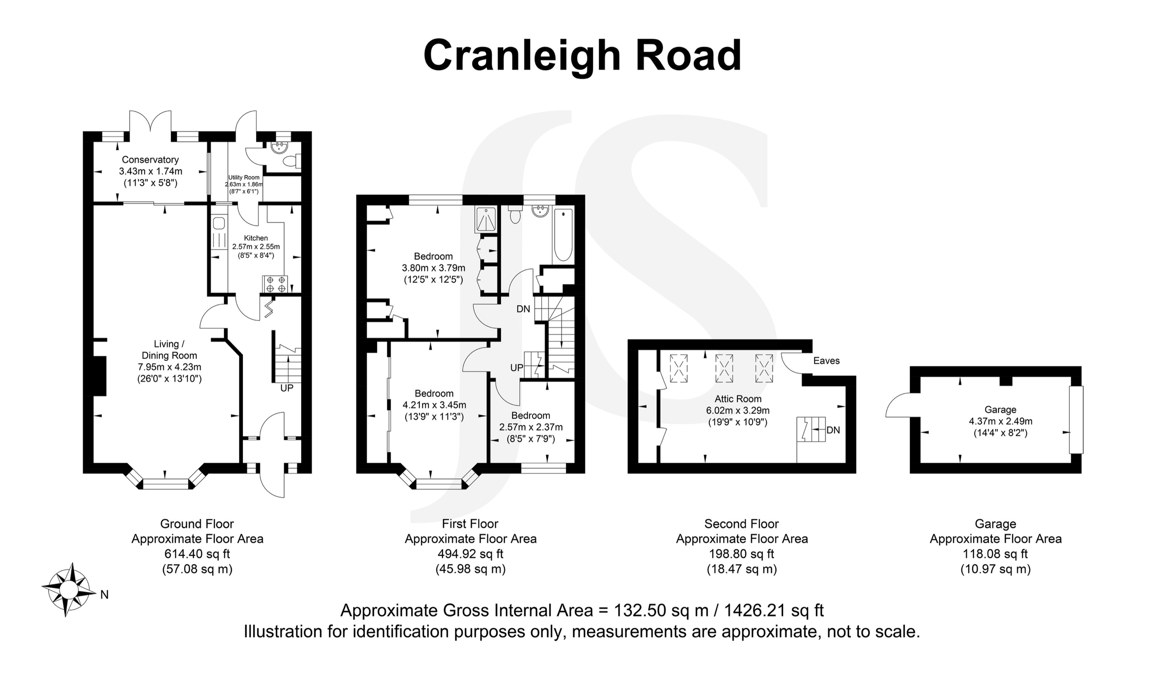 3 bed terraced house for sale in Cranleigh Road, Broadwater, Worthing ...