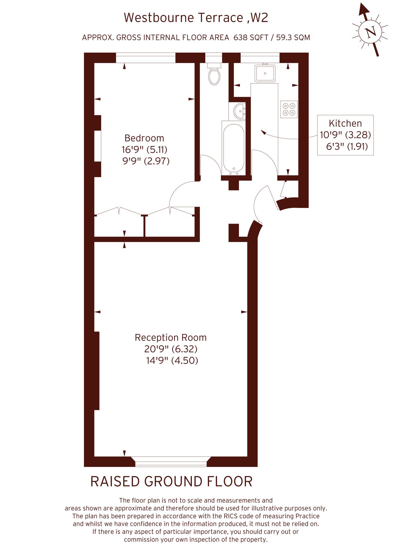 1 bed flat for sale in Westbourne Terrace, London W2 - Zoopla