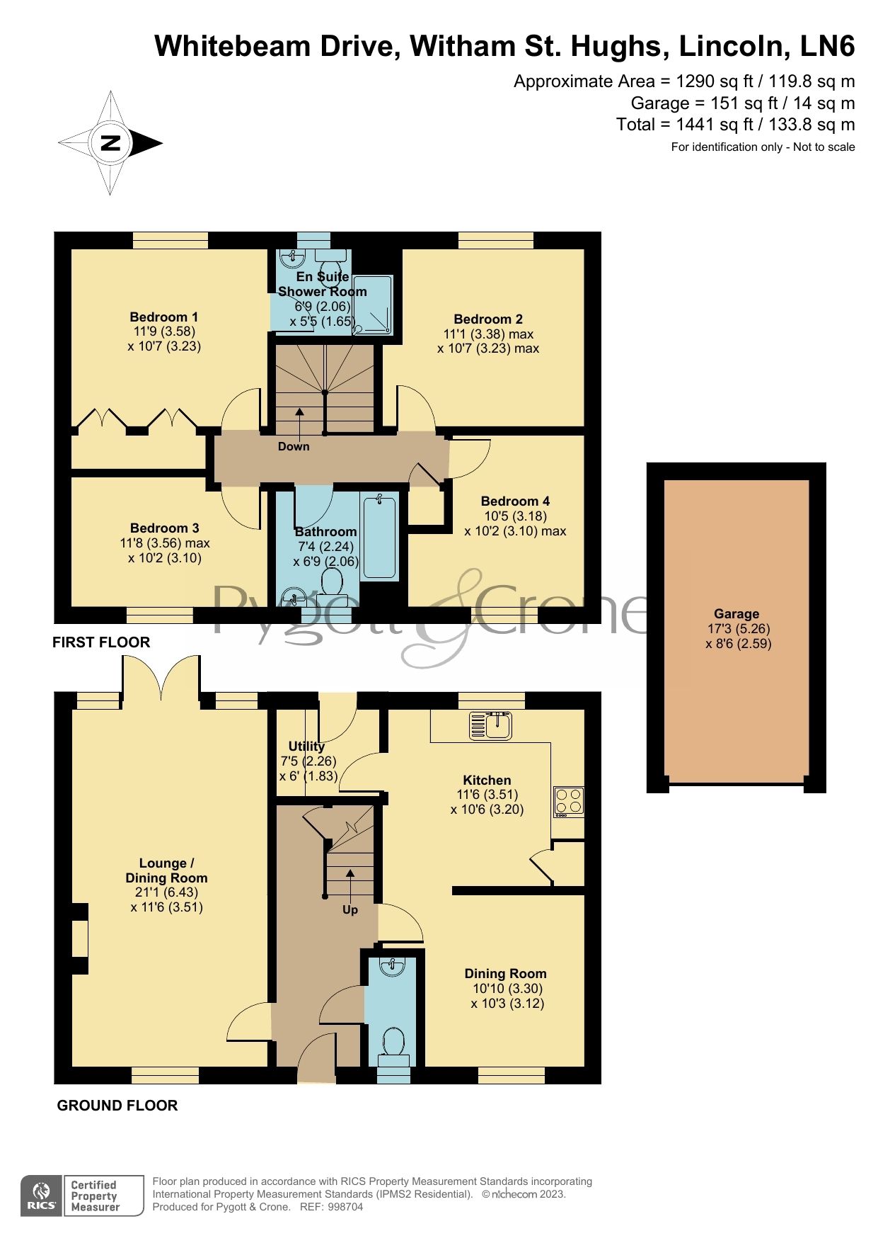 4 bed detached house for sale in Whitebeam Drive, Witham St. Hughs LN6 ...