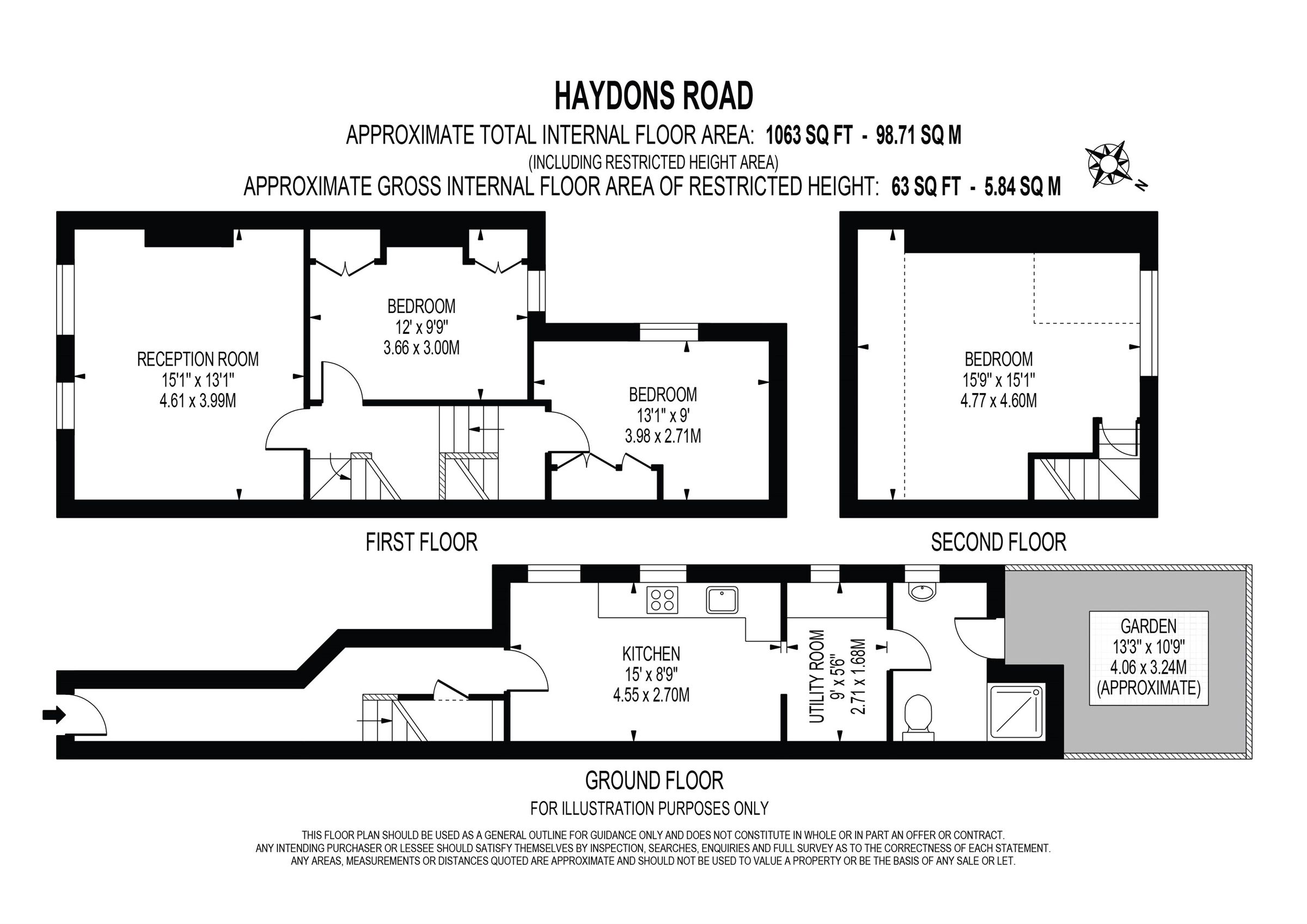 3 bed maisonette for sale in Haydons Road, London SW19 - Zoopla