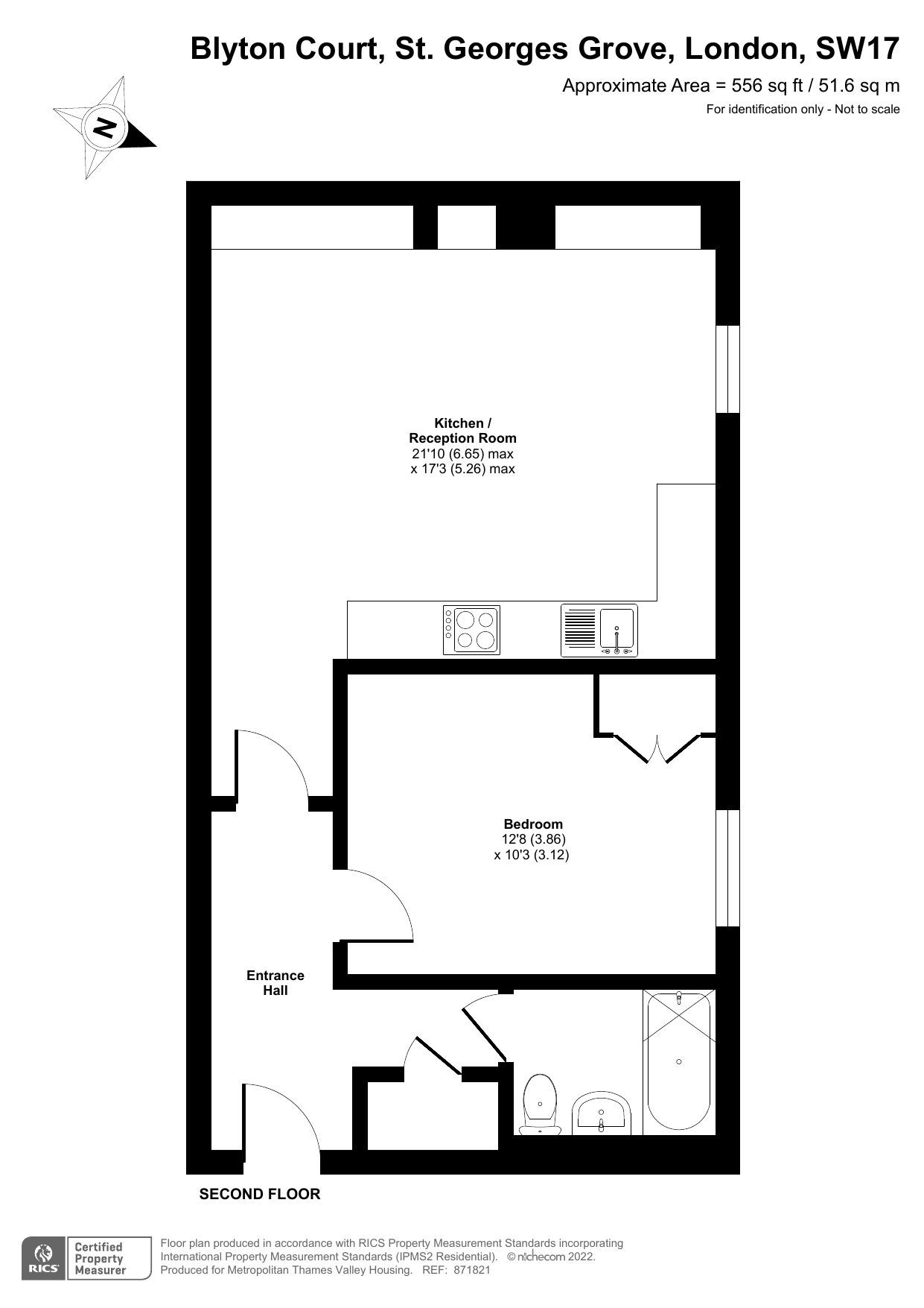 1 bed flat for sale in Blyton Court, Wandsworth, London SW17 - Zoopla