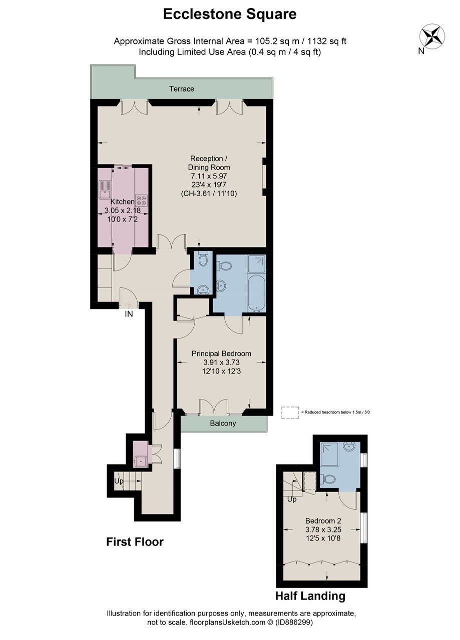 2 bed flat for sale in Eccleston Square, Pimlico SW1V - Zoopla