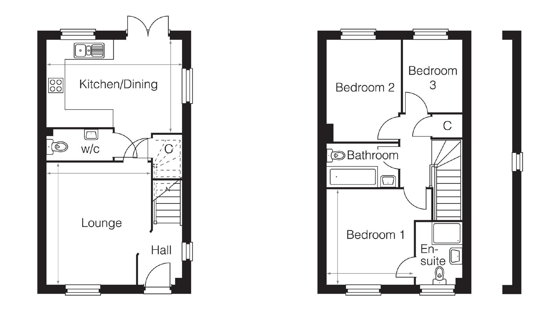 New Home 3 Bed Semi detached House For Sale In Oakwell Place Thorn New Home 3 Bed Semi detached House For Sale In Oakwell Place Thorn