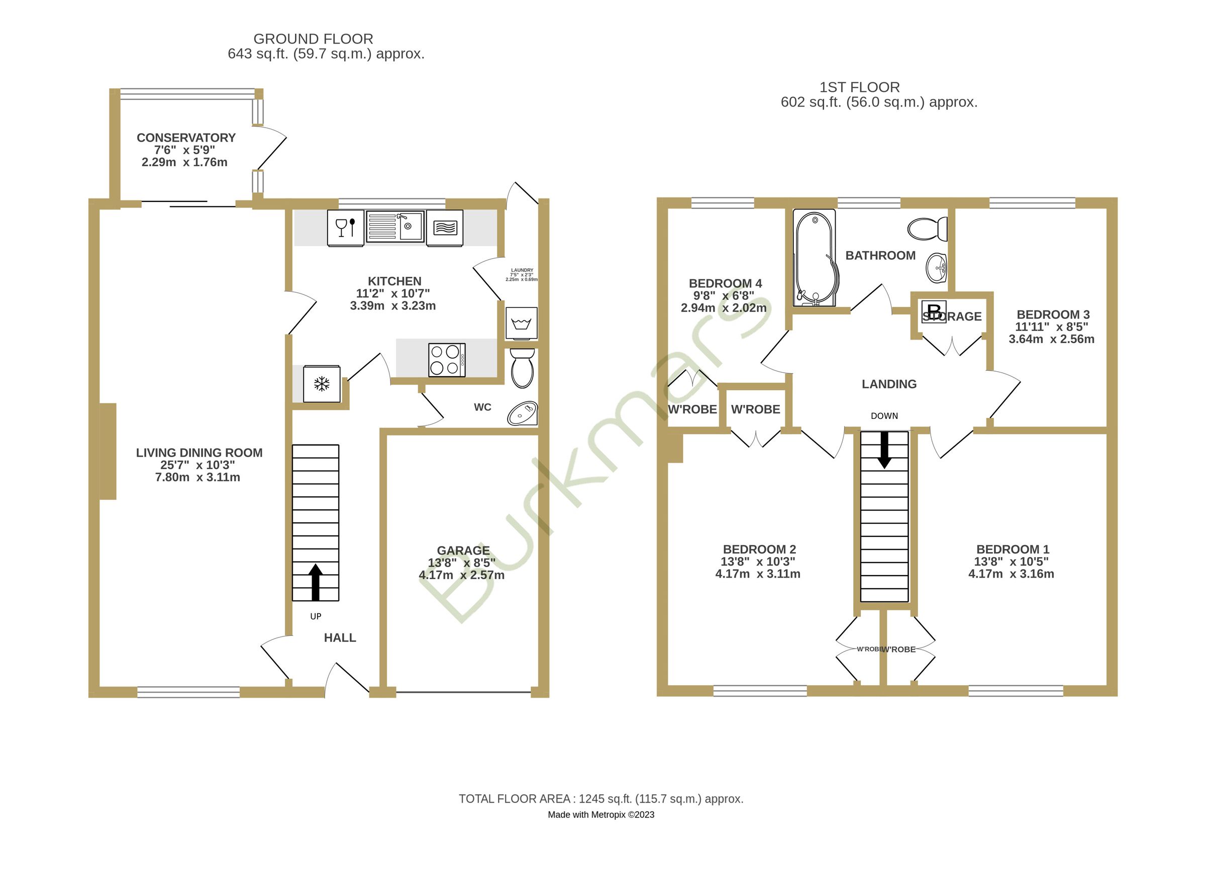 4 bed terraced house for sale in St Annes Gardens, Lymington, Hampshire ...