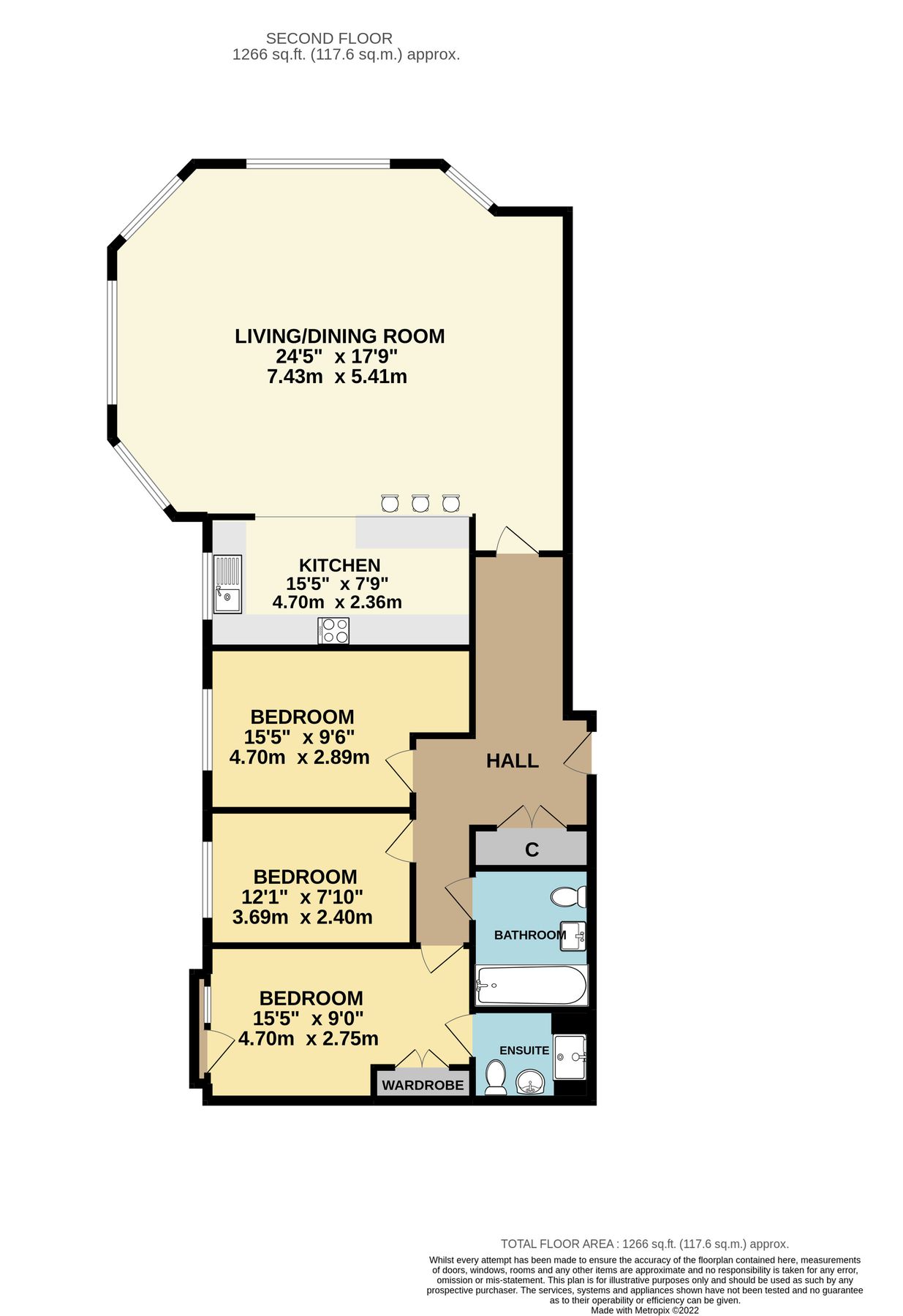 3 bed flat for sale in Station Way, Cheam, Cheam Village SM3 - Zoopla