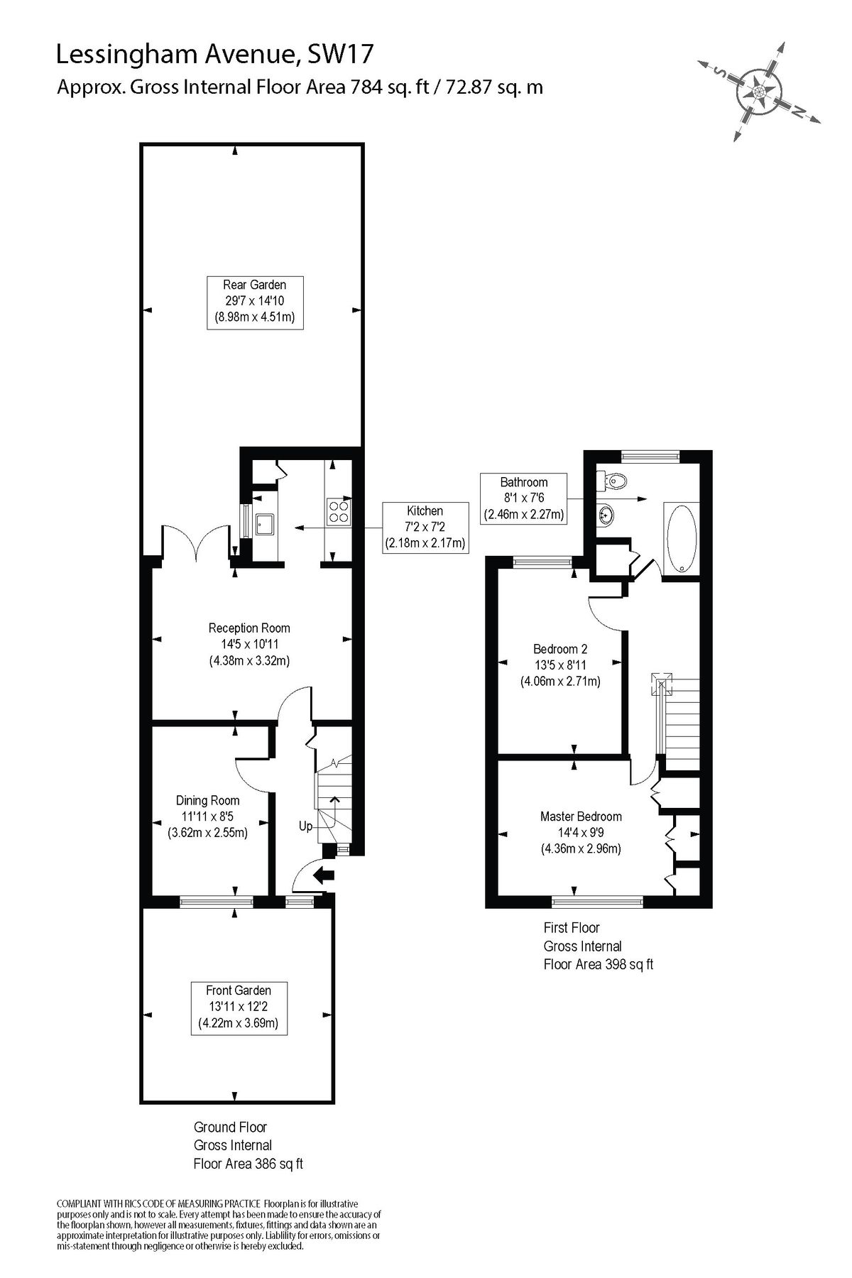 2 bed terraced house for sale in Lessingham Avenue, London SW17 - Zoopla