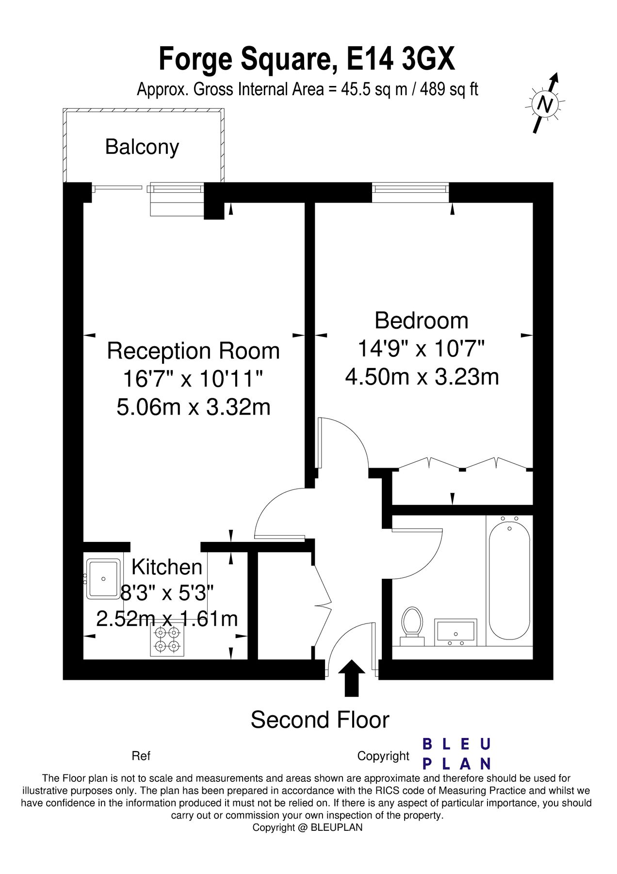 1 bed flat to rent in Forge Square, London E14 - Zoopla