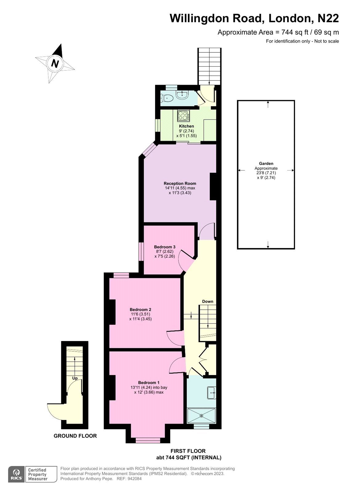 3 bed flat for sale in Willingdon Road, London N22 - Zoopla
