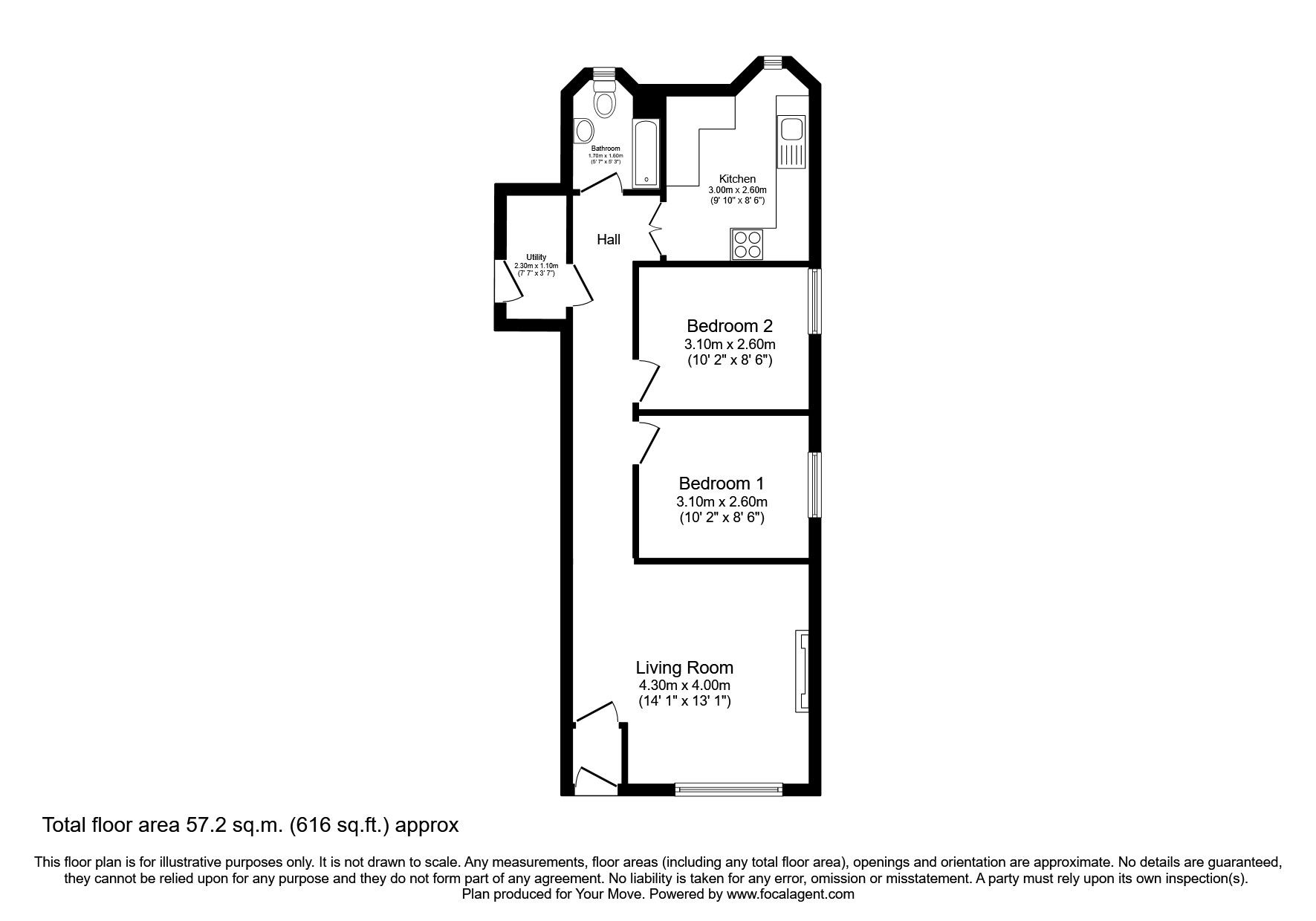 2 bed flat to rent in Attadale Road, Inverness, Highland IV3 - Zoopla