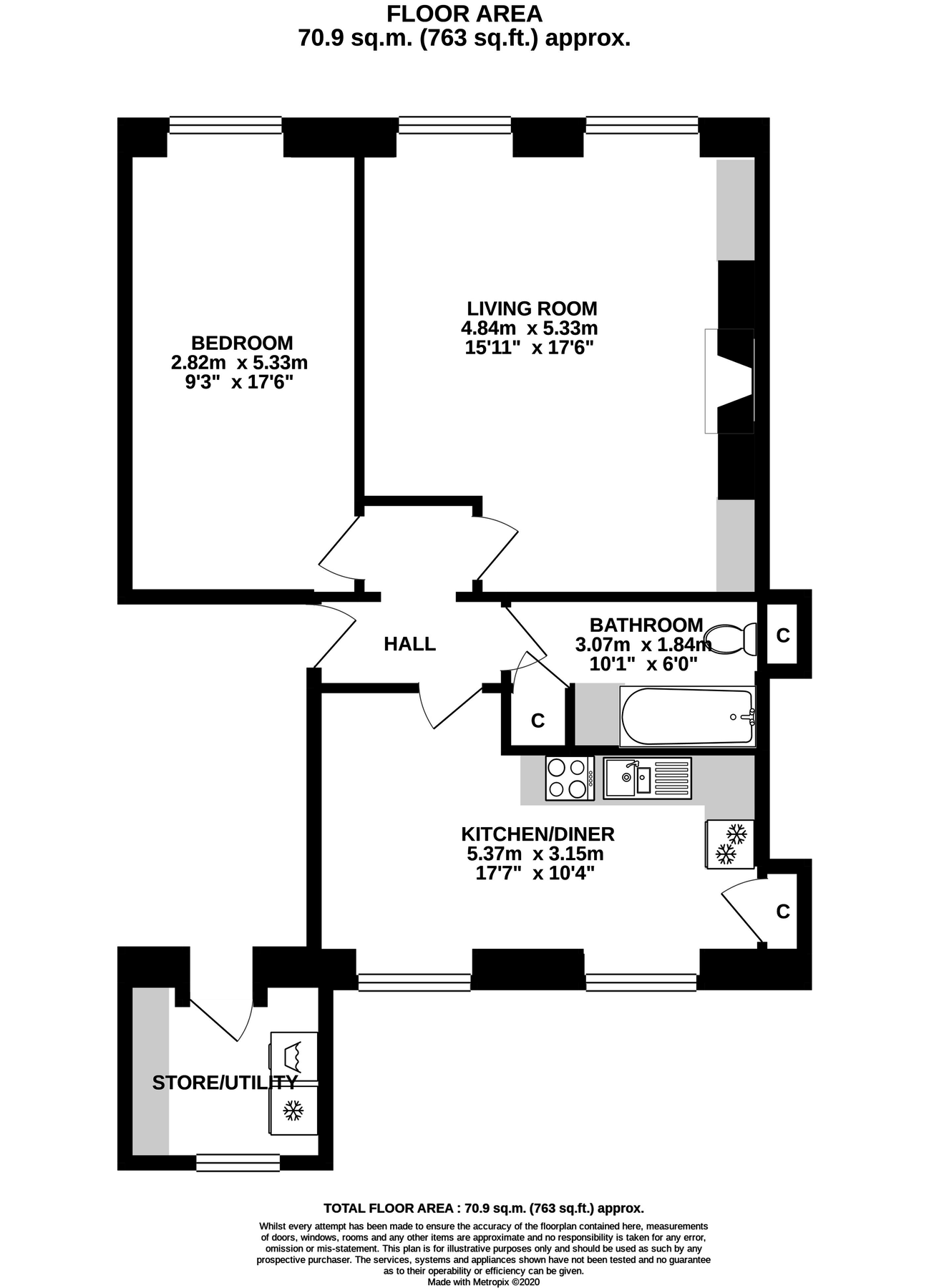 1 bed flat for sale in Walcot Parade, Bath BA1 - Zoopla