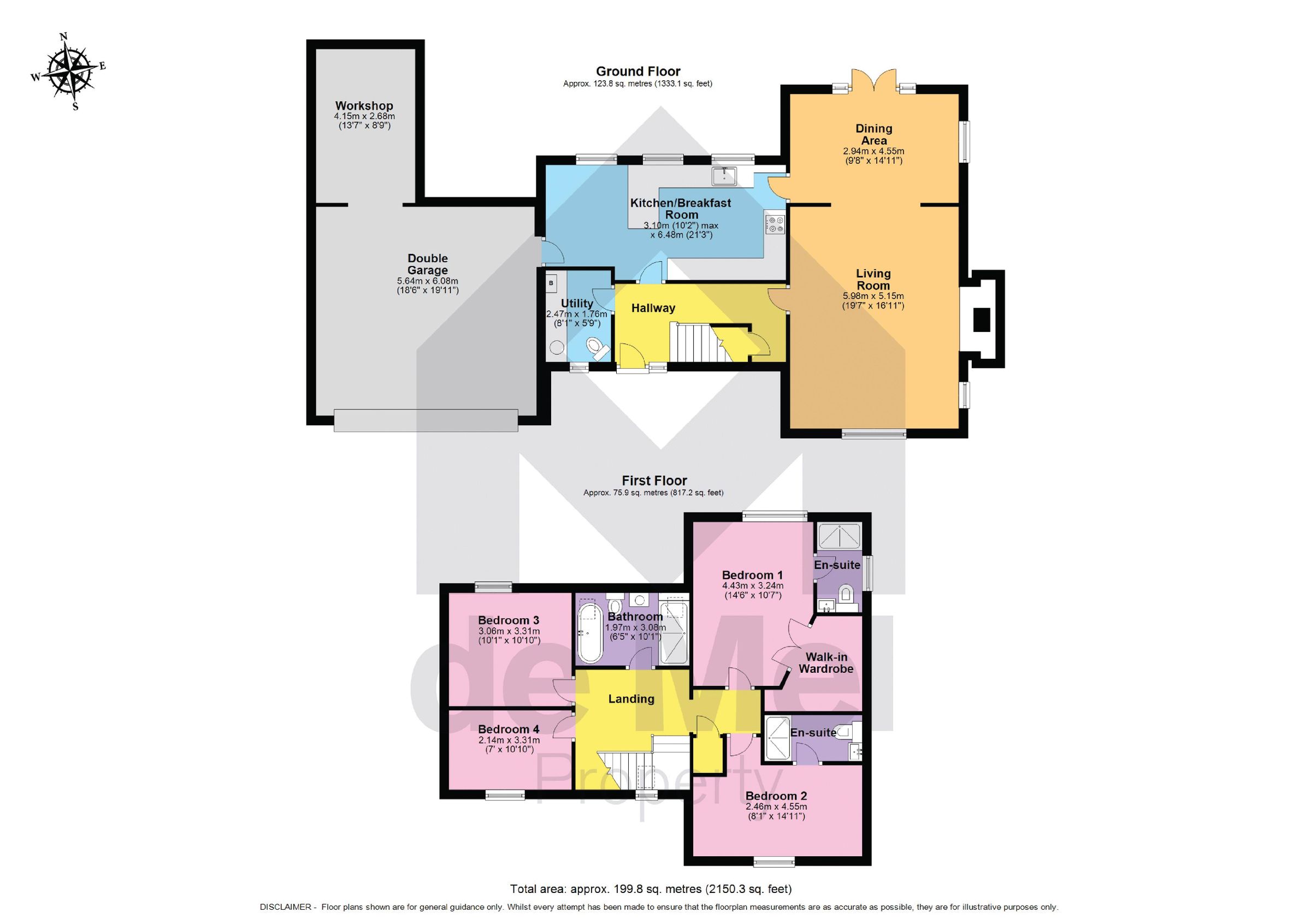 4 bed detached house for sale in Long Hyde Road, South Littleton ...