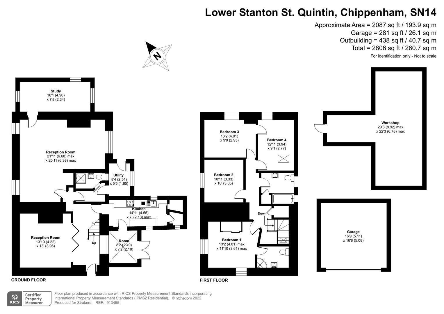 4 bed detached house for sale in Lower Stanton St. Quintin, Chippenham ...