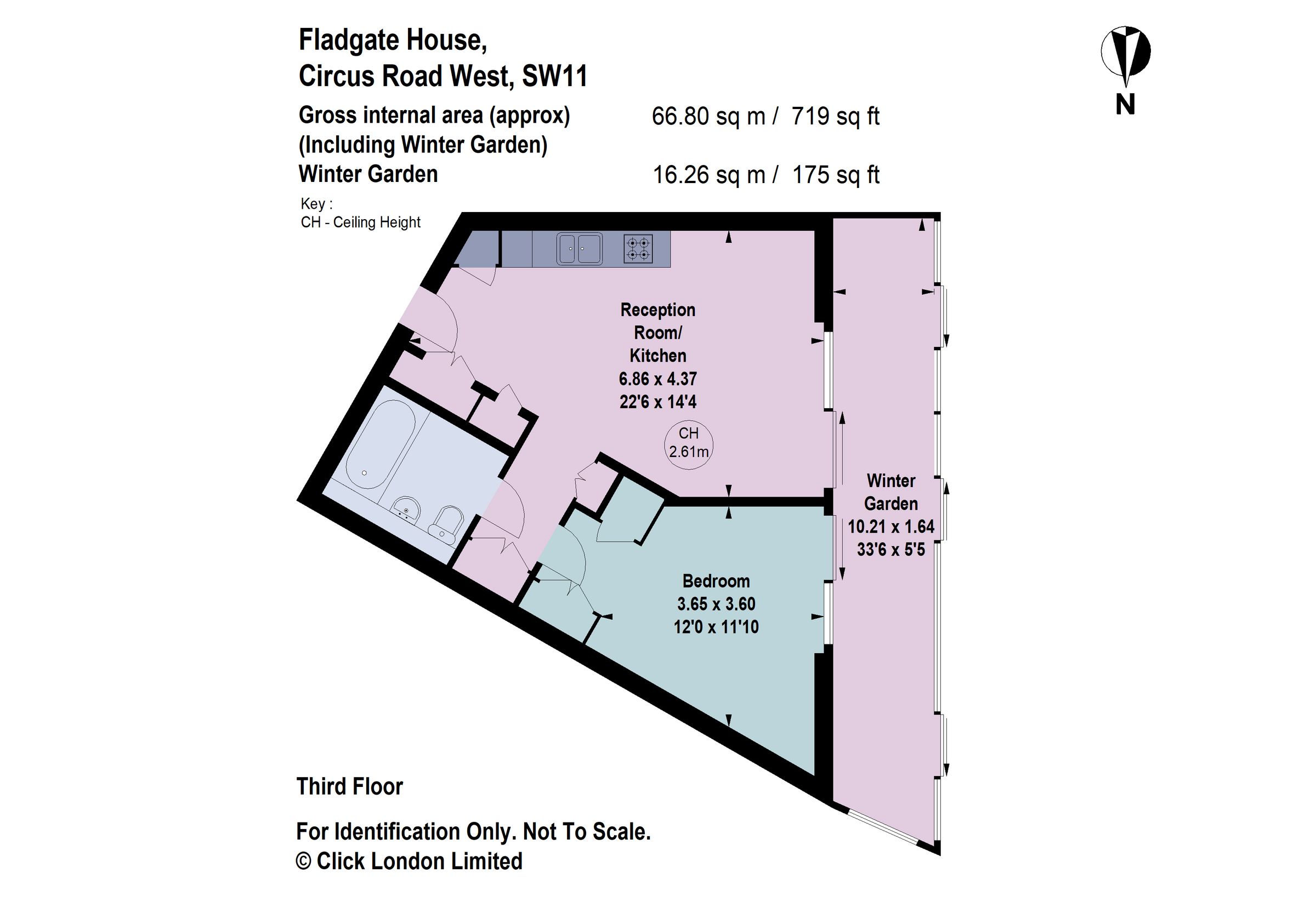 1 bed flat for sale in Fladgate House, 4 Circus Road West, London SW11 ...