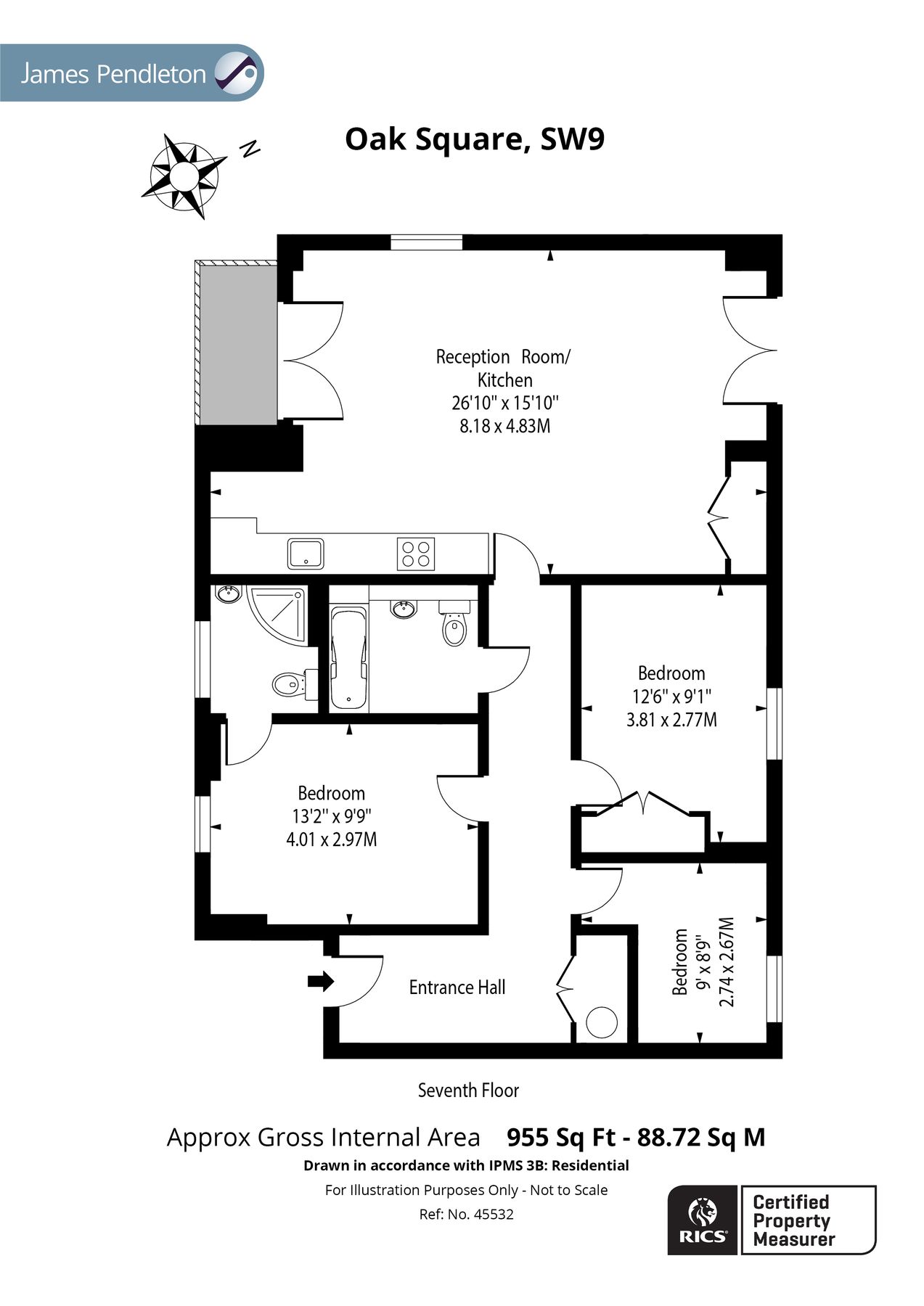 2 bed flat to rent in Oak Square, Stockwell, London SW9 - Zoopla