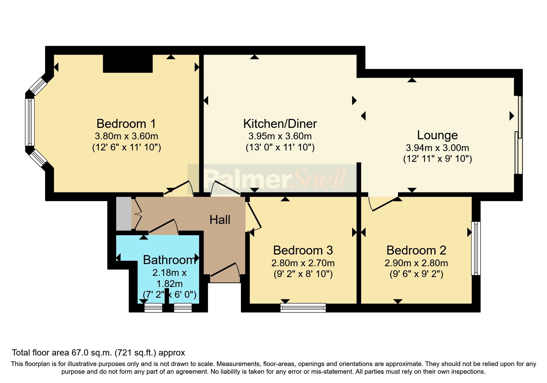 3 bed flat for sale in Castle Lane West, Muscliff, Bournemouth, Dorset ...
