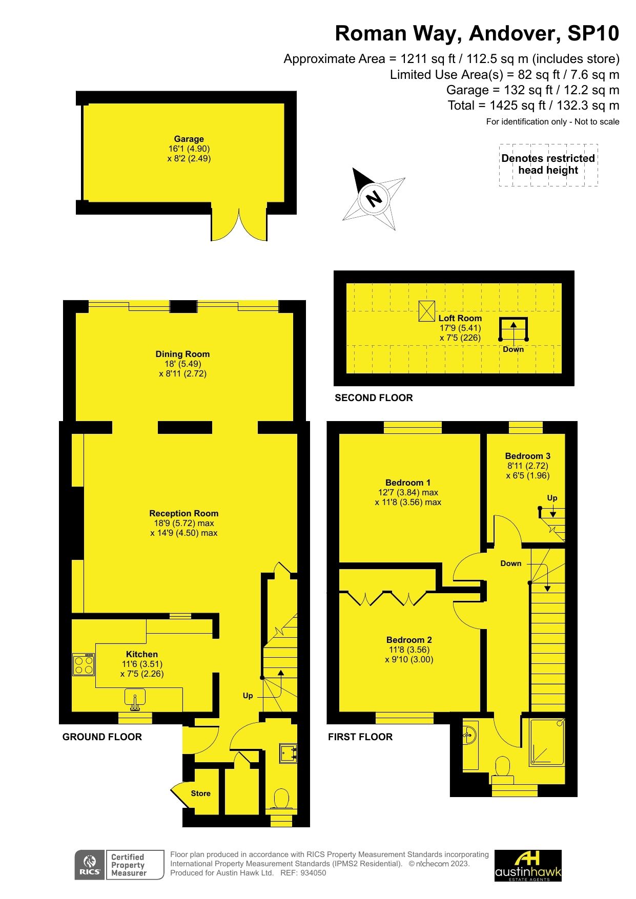 3 bed terraced house for sale in Roman Way, Andover SP10 - Zoopla