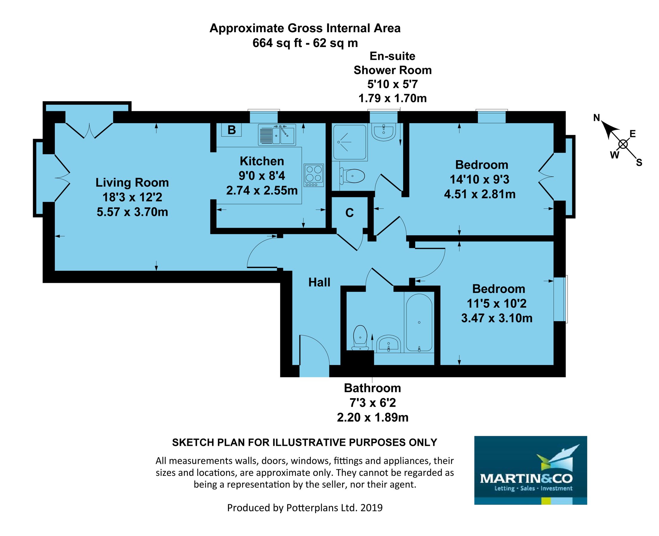2 bed flat for sale in Providence Park, Princess Elizabeth Way ...