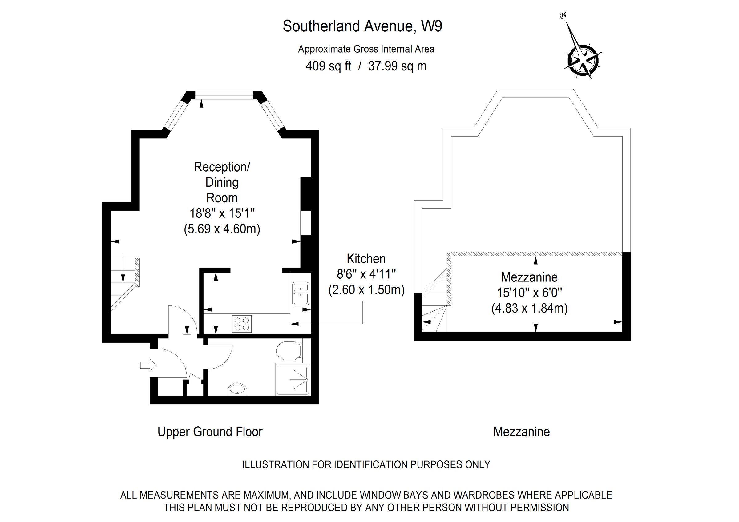 1 bed flat to rent in Sutherland Avenue, London W9 - Zoopla