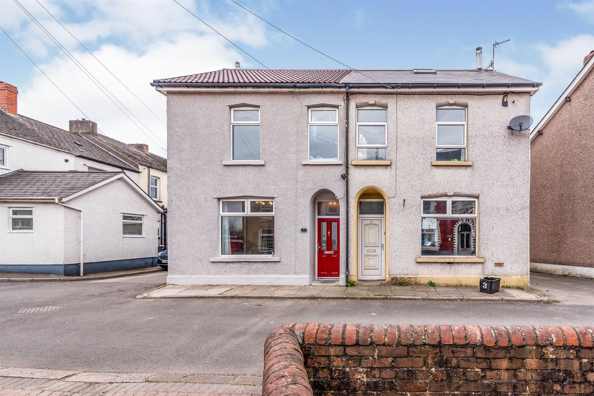 3 bed semi-detached house for sale in Prospect Place, New Inn ...