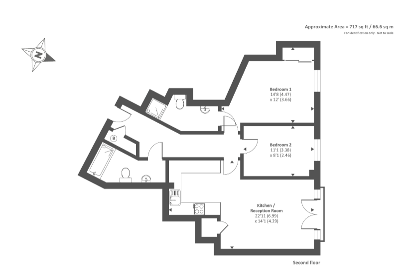 2 bed flat for sale in Market Street, Bracknell, Berkshire RG12 - Zoopla