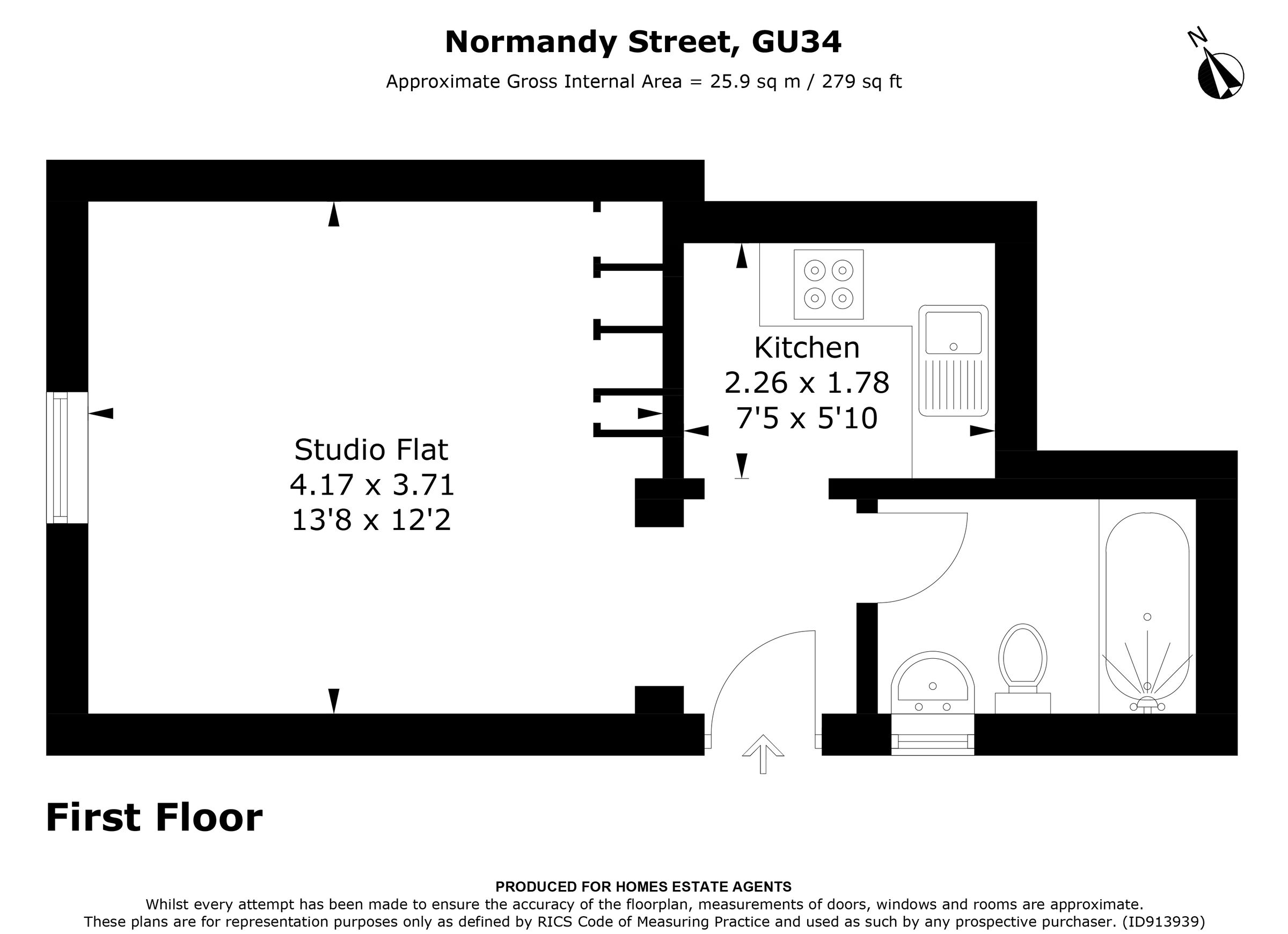 1 bed flat for sale in Normandy Street, Alton, Hampshire GU34 - Zoopla