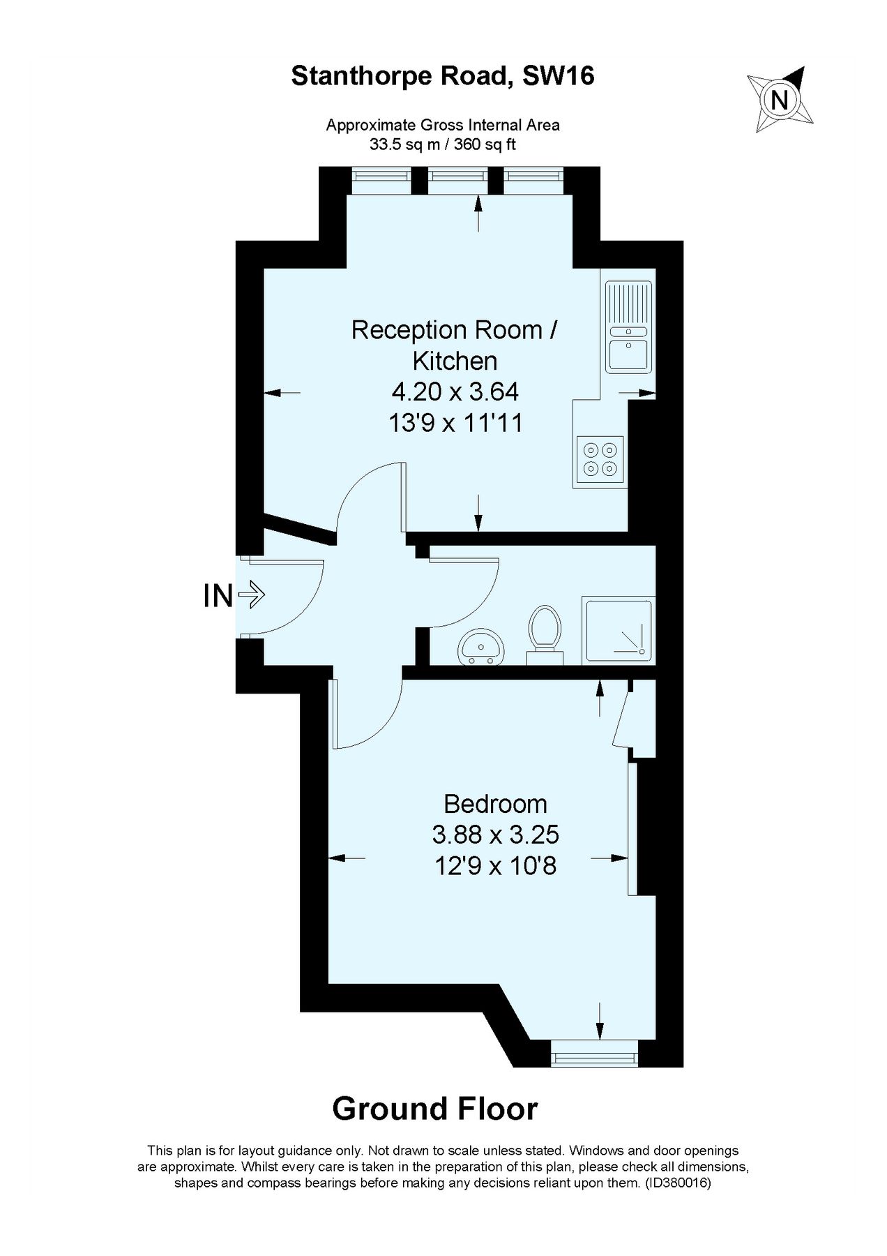 1 bed flat to rent in Stanthorpe Road, London SW16 - Zoopla