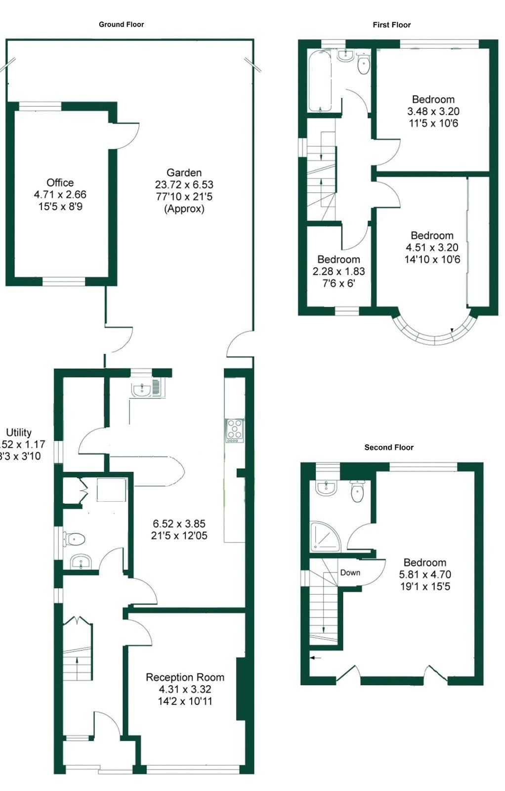 4 Bed Semi Detached House For Sale In Chastilian Road Dartford Kent
