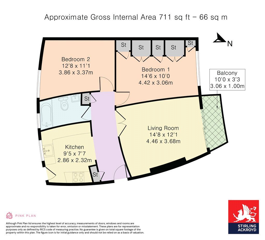 2 bed flat for sale in Laleham Road, Staines-Upon-Thames, Surrey TW18 ...